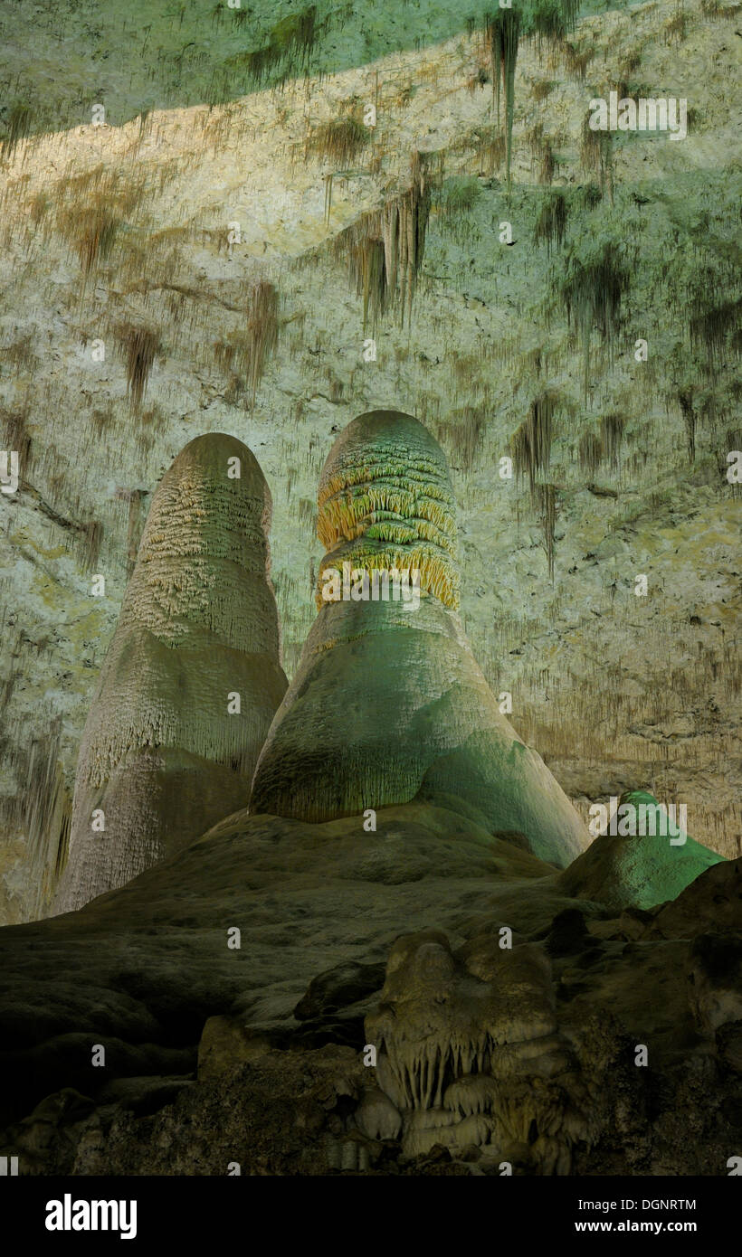 Big Room, Carlsbad Caverns National Park, New Mexico, USA Stock Photo ...