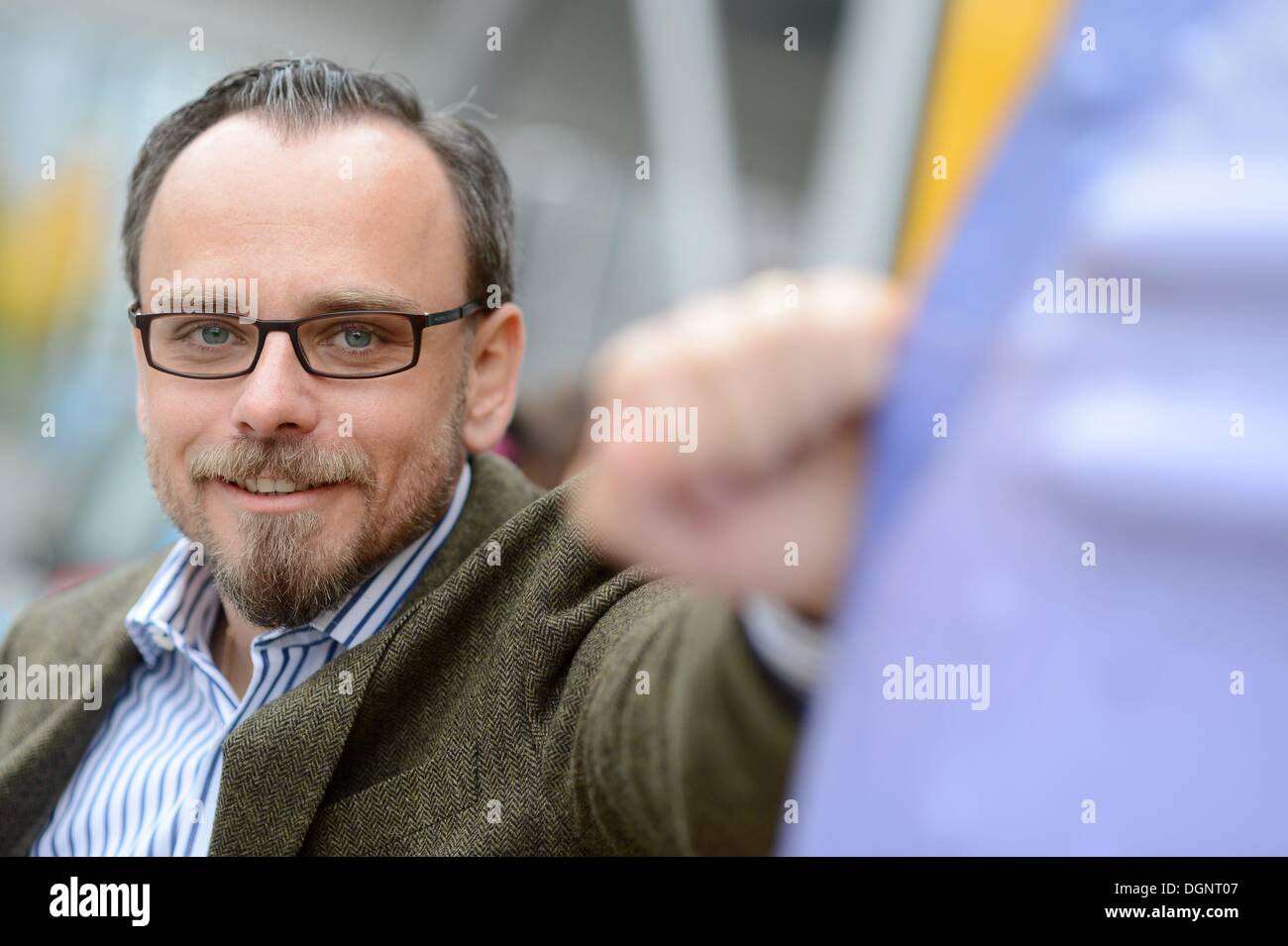 David G.L. Weiss , at the 65. Frankfurt Book Fair in Frankfurt Main ...