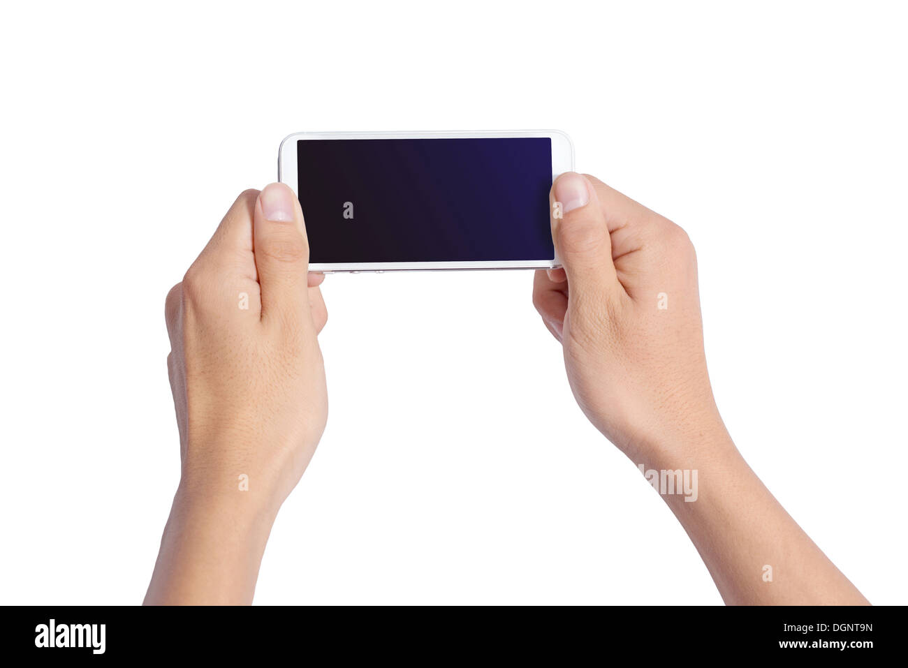 Man hand holding smart phone like phones, photos Stock Photo - Alamy