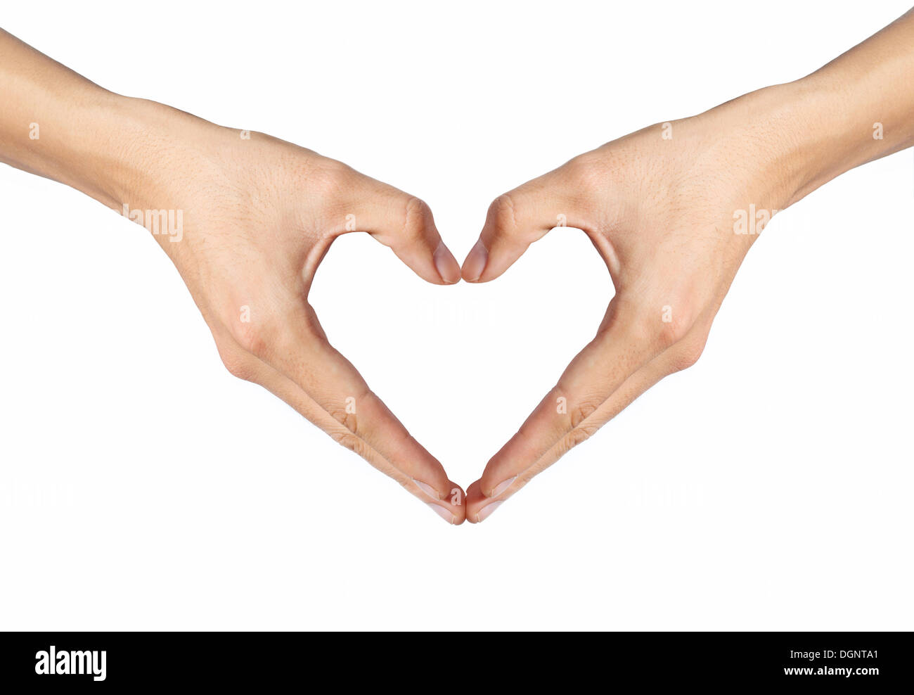 Heart hand shape hi-res stock photography and images - Alamy