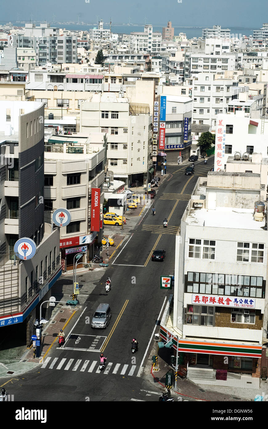 Street in Makung City, Penghu Islands, Pescadores Islands, Taiwan, Asia ...