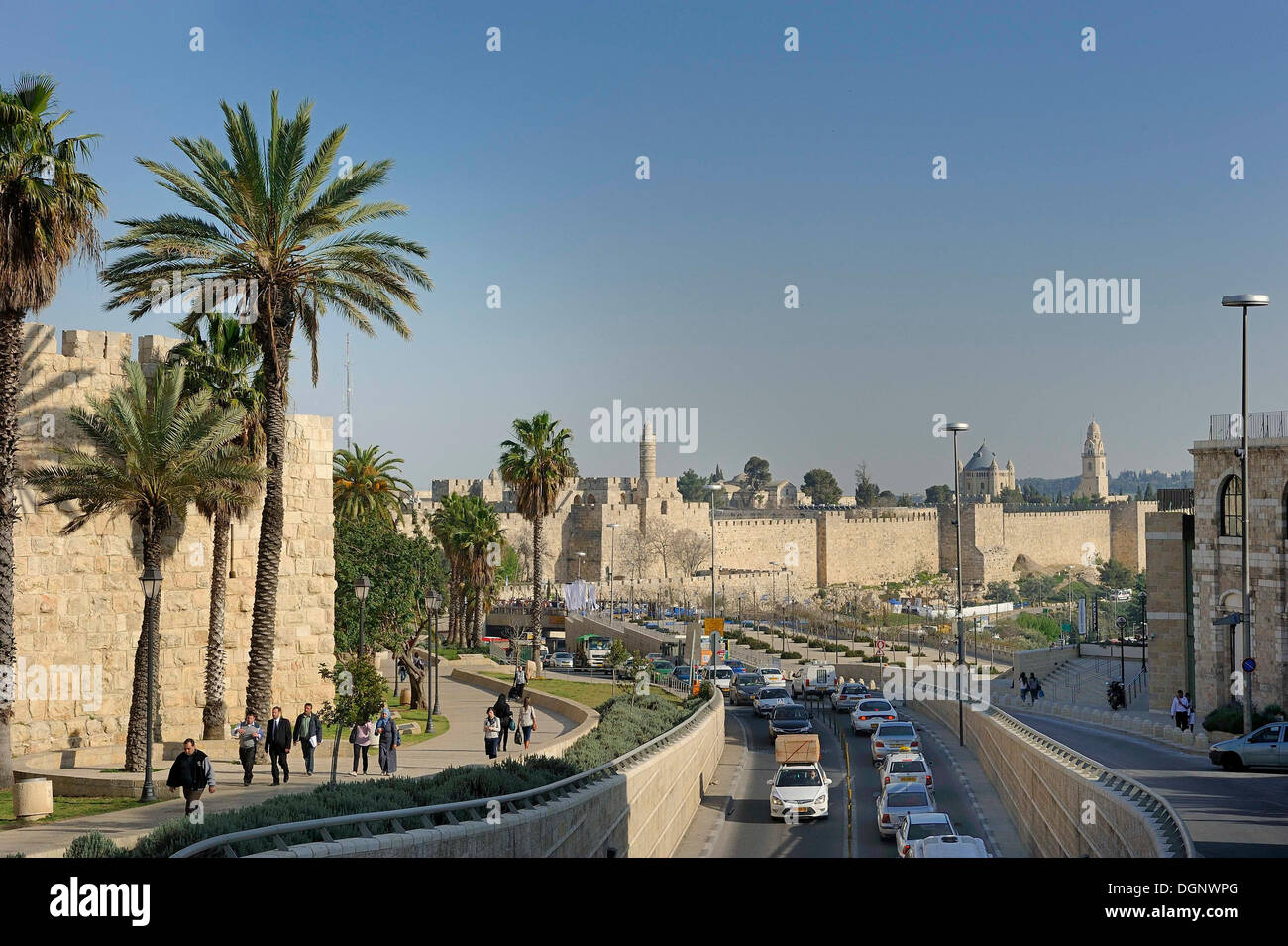 Exposed western part of the city walls with the Java Gate, Citadel of ...