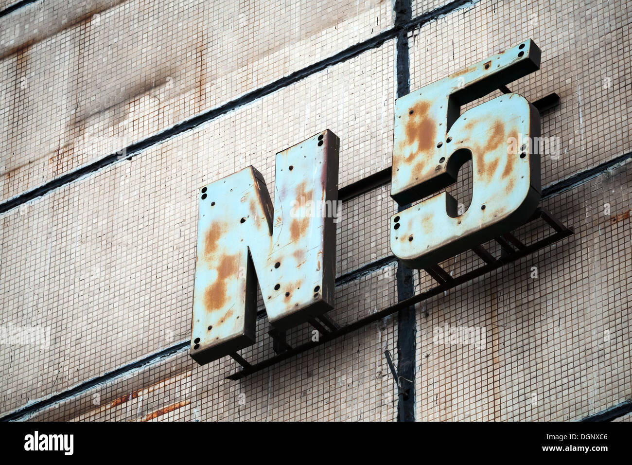 Rusted Old Building Facade