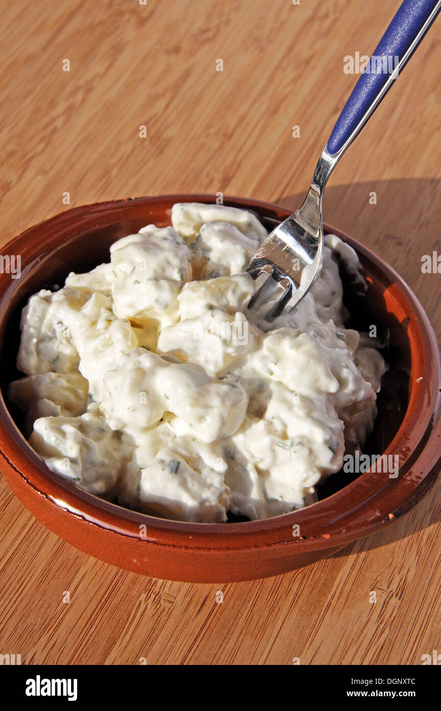 Spanish potato salad tapas, Costa del Sol, Malaga Province, Andalucia ...