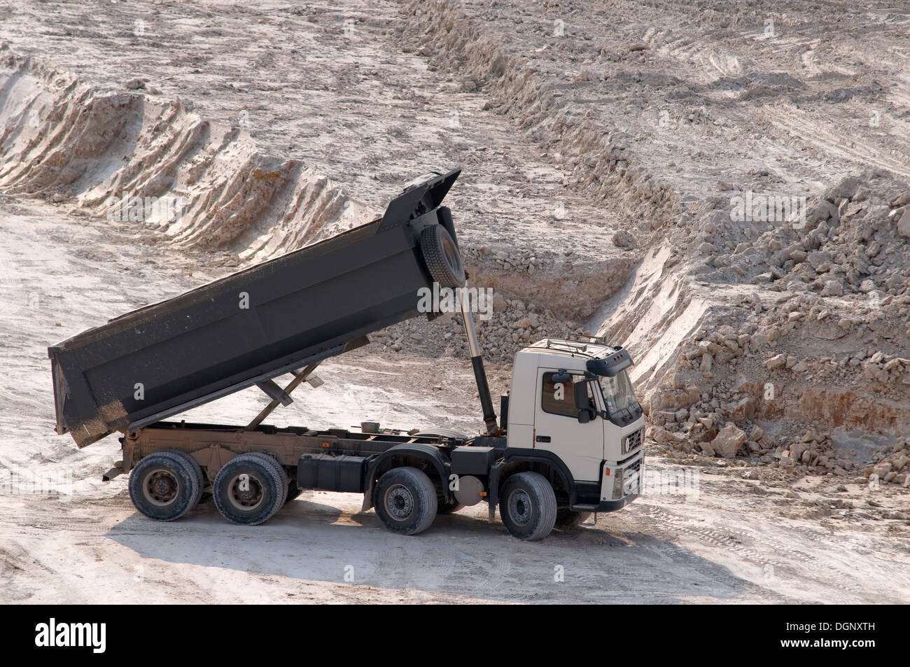 truck to transport gravel and clay Stock Photo - Alamy