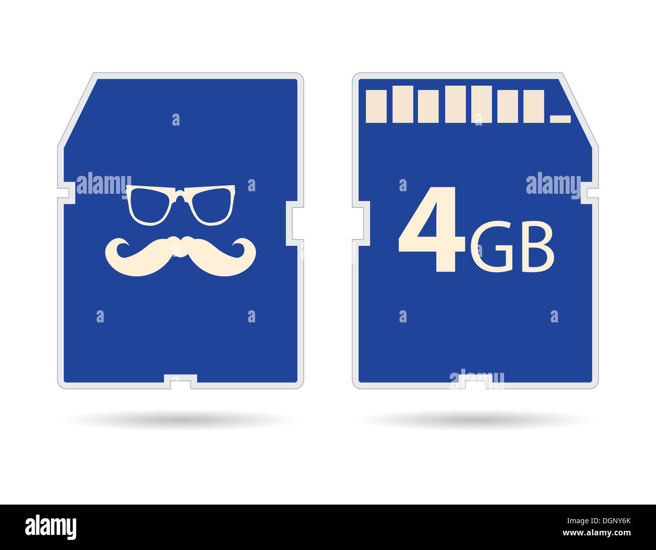Vector memory SD card with hipster design Stock Photo - Alamy