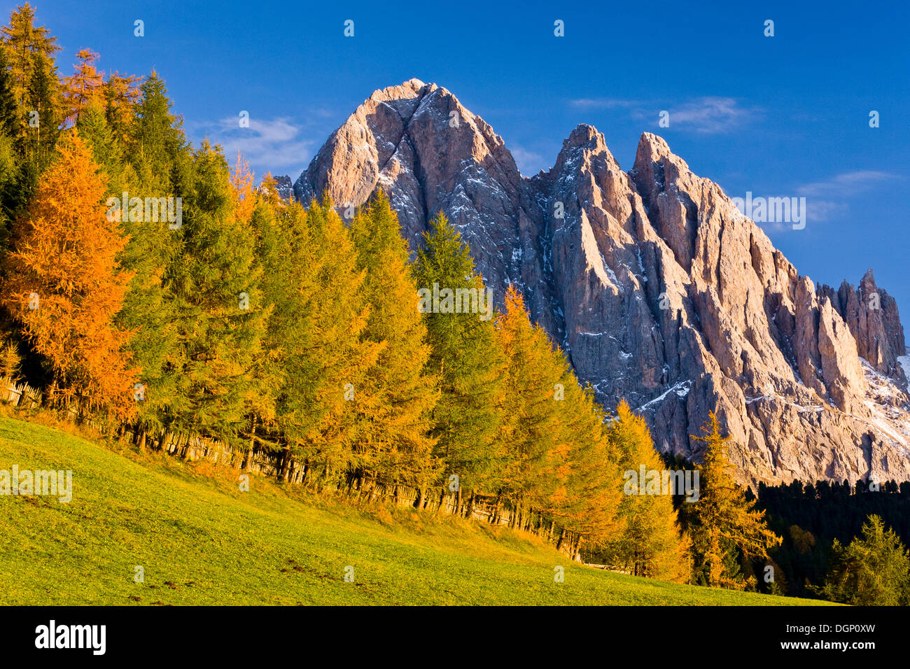 In funes valley during the autumn season trentino alto adige hi-res ...
