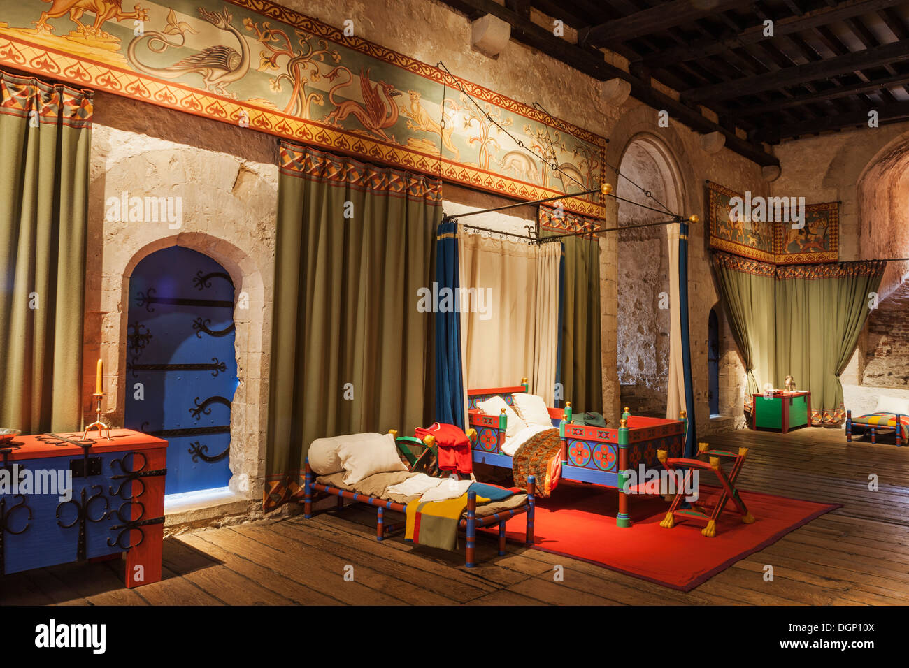 England, Kent, Dover, Dover Castle, The Great Tower, Interior Exhibit ...