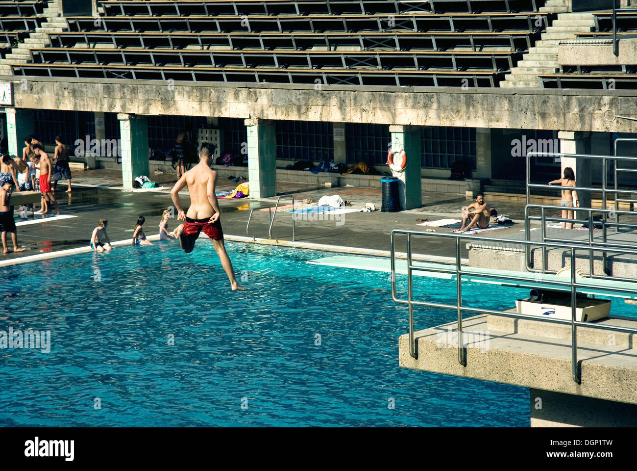 Olympic swim stadium hi-res stock photography and images - Alamy