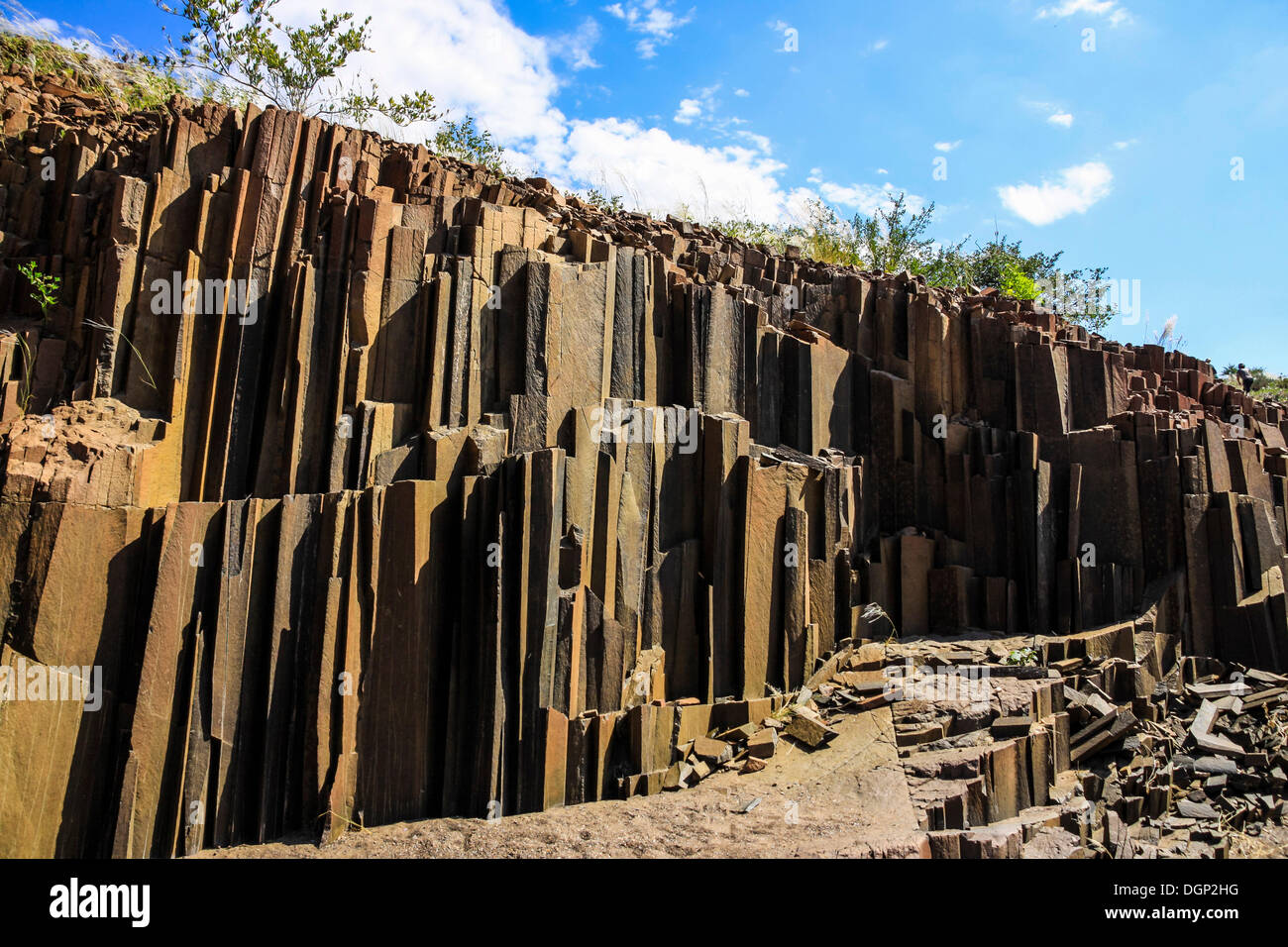"Organ pipes", basalt columns, Twyfelfontain, Damaraland, Namibia ...