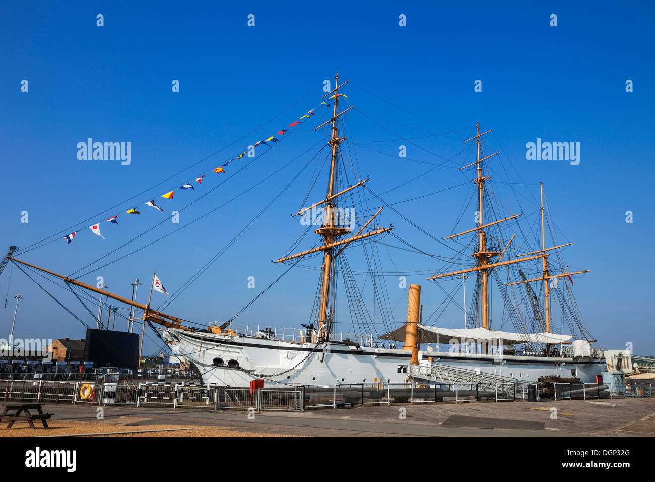 England, Kent, Rochester, Chatham, Chatham Historic Dockyard, HMS ...