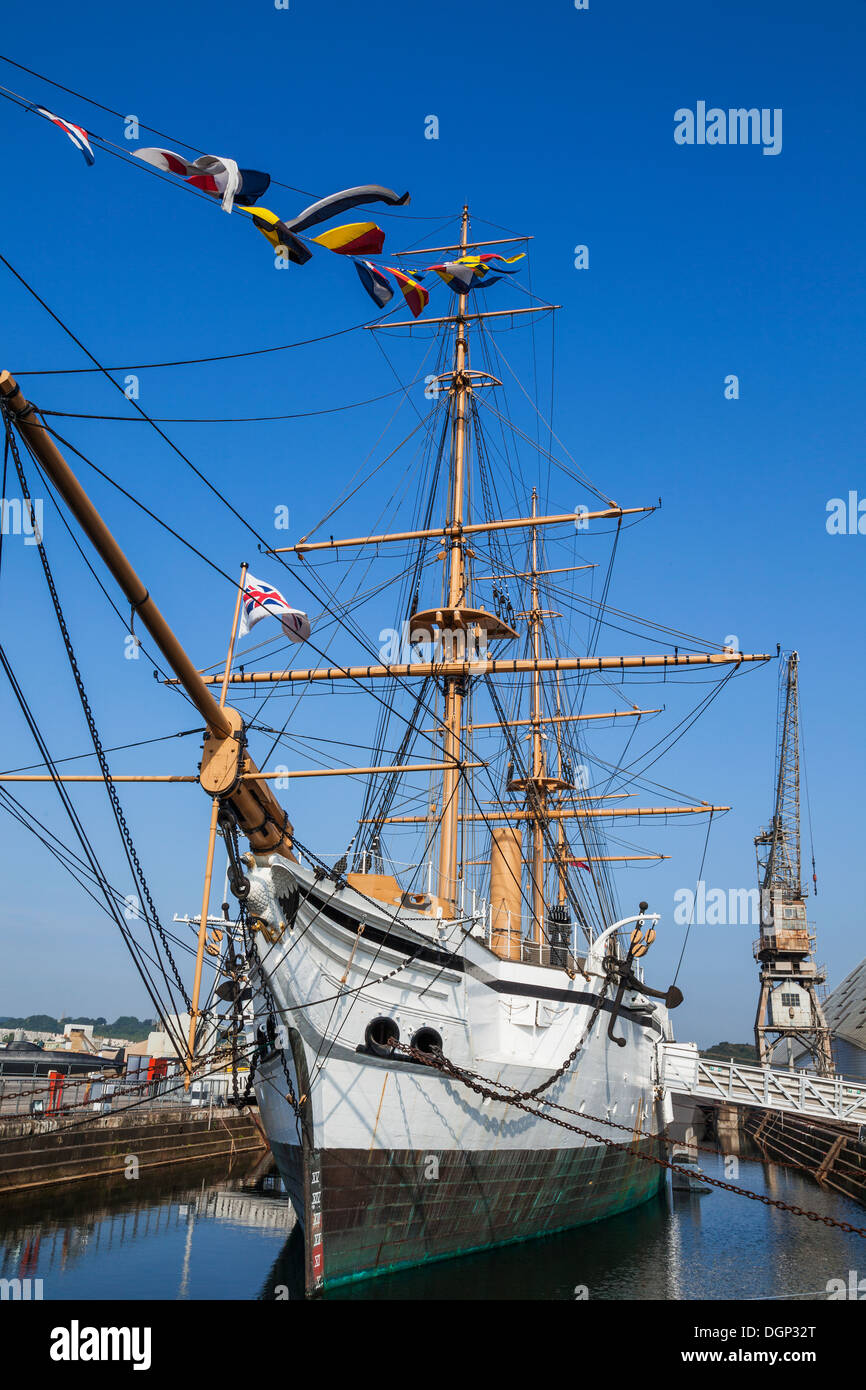 England, Kent, Rochester, Chatham, Chatham Historic Dockyard, HMS ...