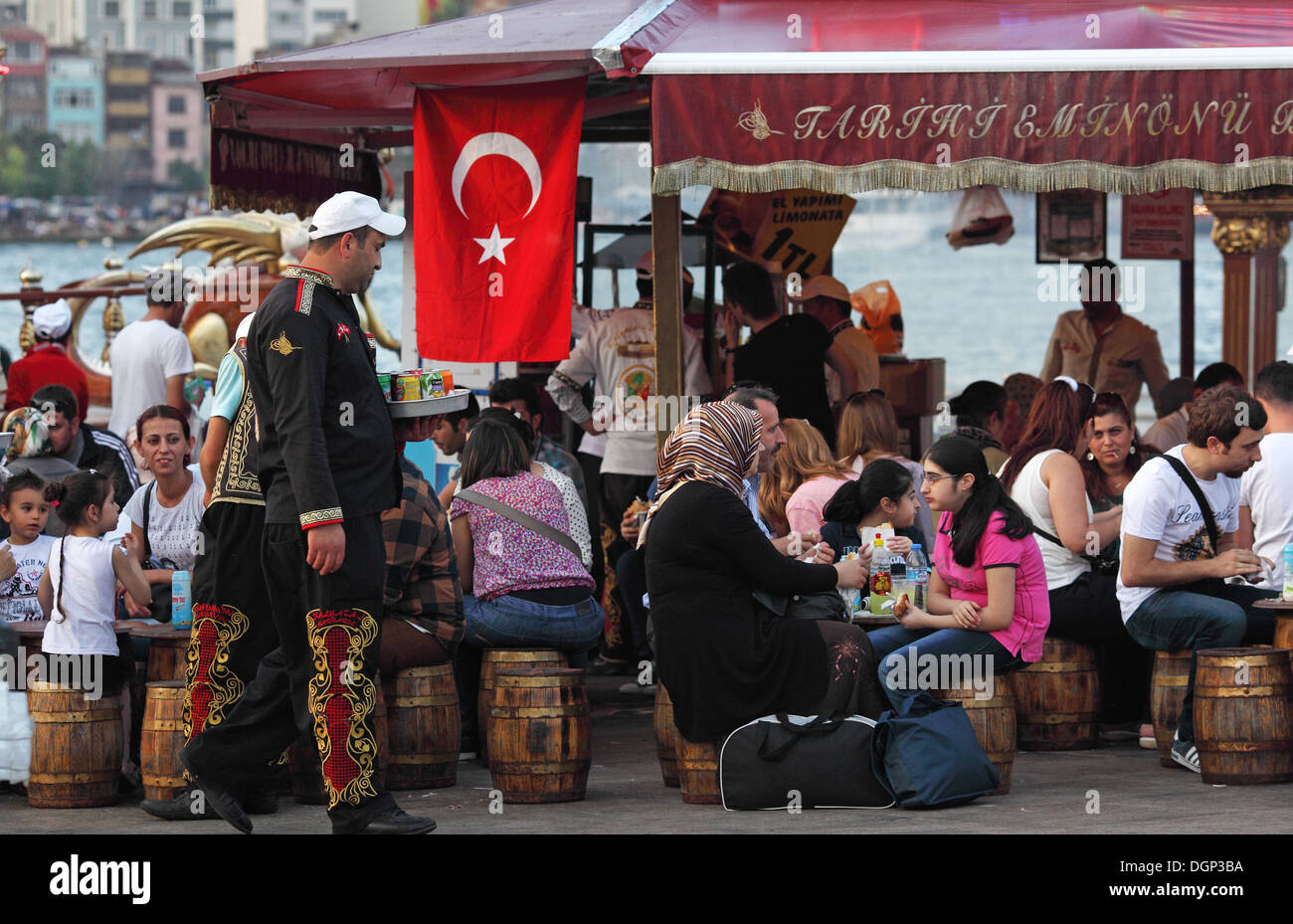 Istanbul, Turkey, turkish restaurant on the Bosphorus Stock Photo - Alamy