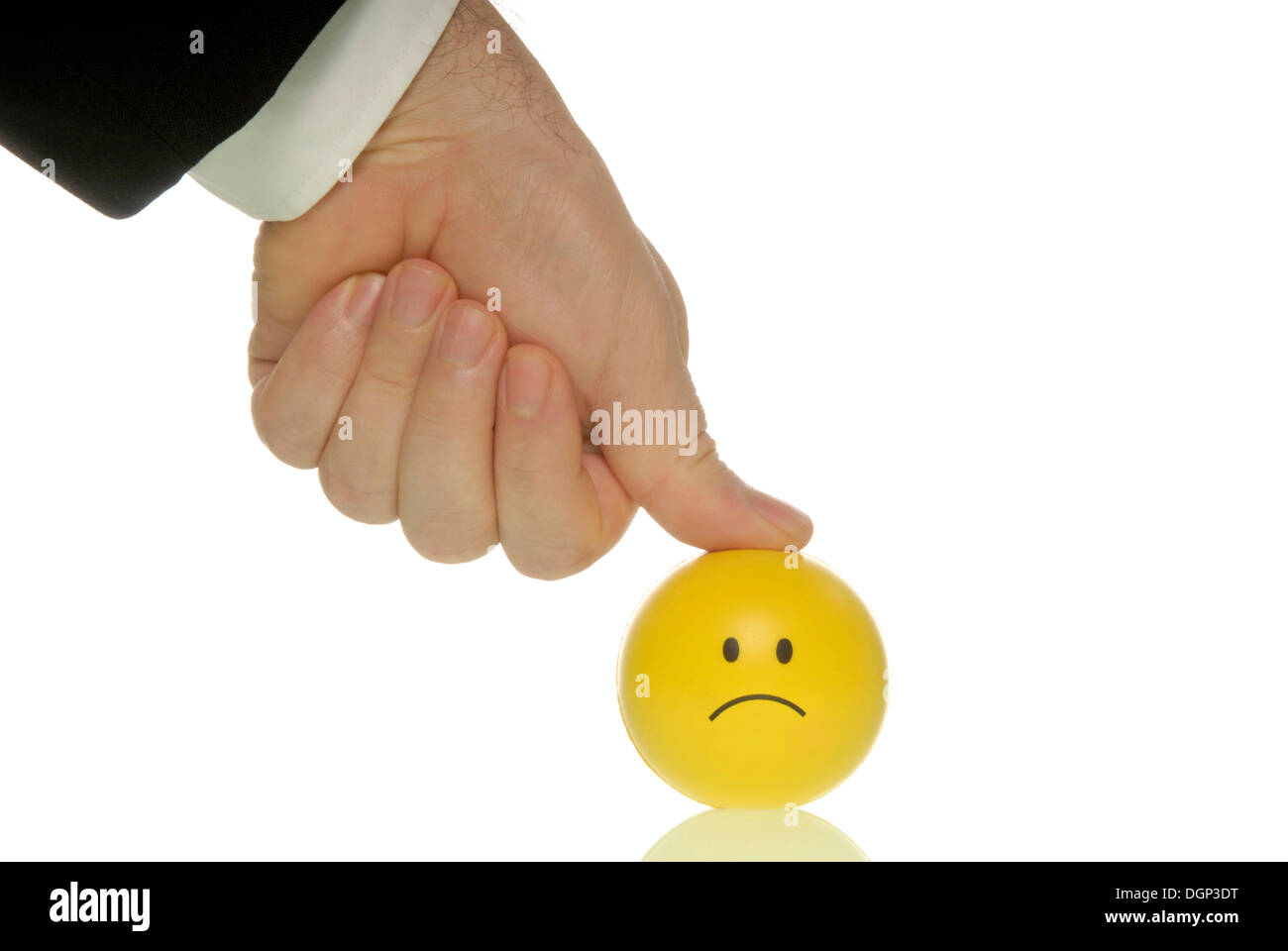 Thumb pressing down hi-res stock photography and images - Alamy