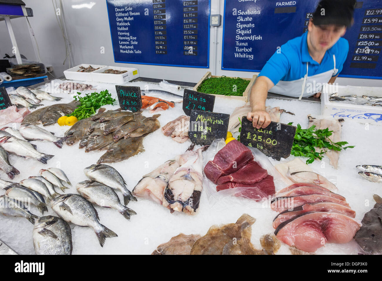 England, Kent, Whitstable, Whitstable Harbour, Fish Market Stock Photo ...