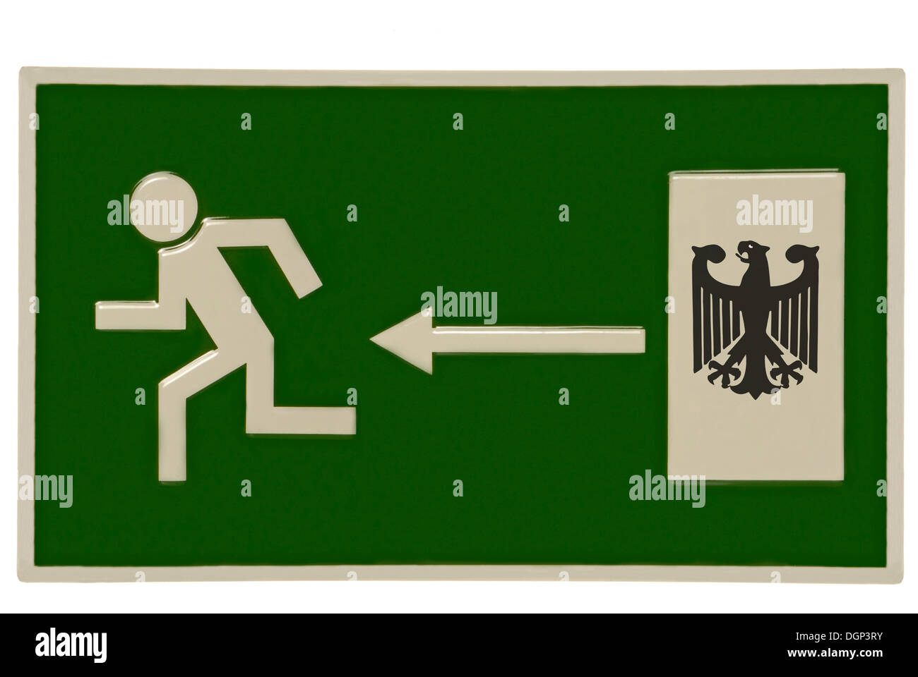 German exit sign hi-res stock photography and images - Alamy