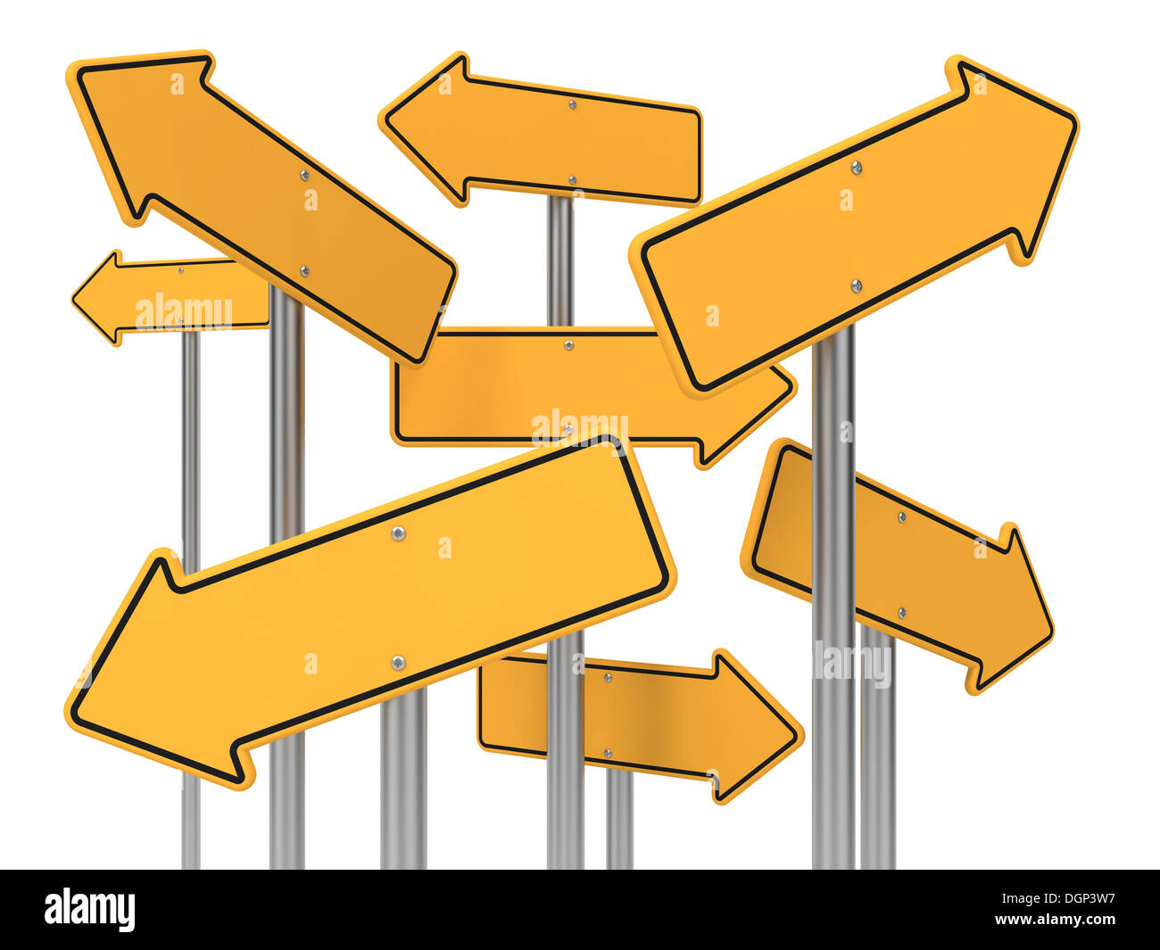 Directional Arrow Road Sign Stock Photo - Alamy