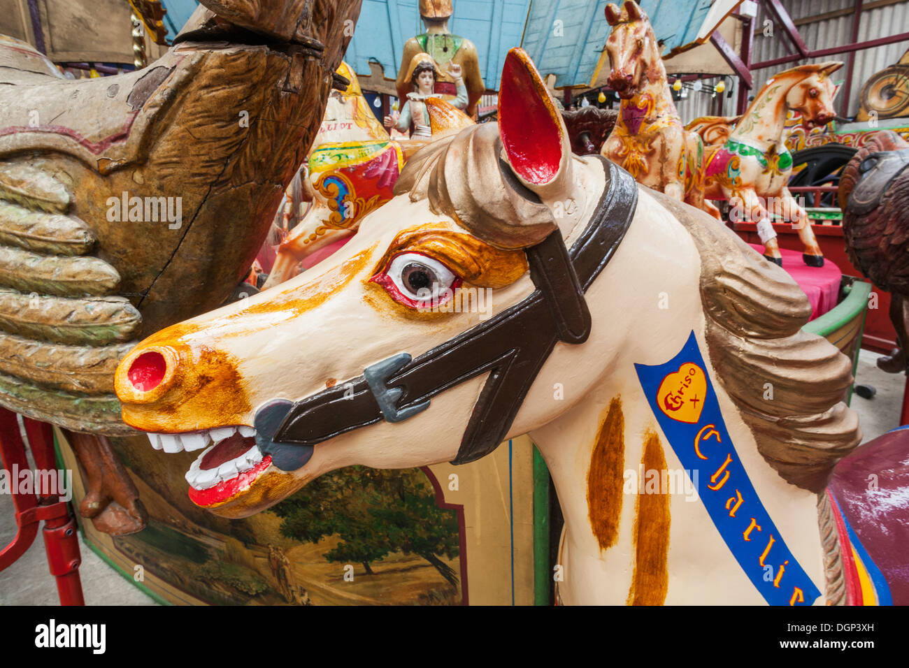 Wooden carousel horse hi-res stock photography and images - Alamy