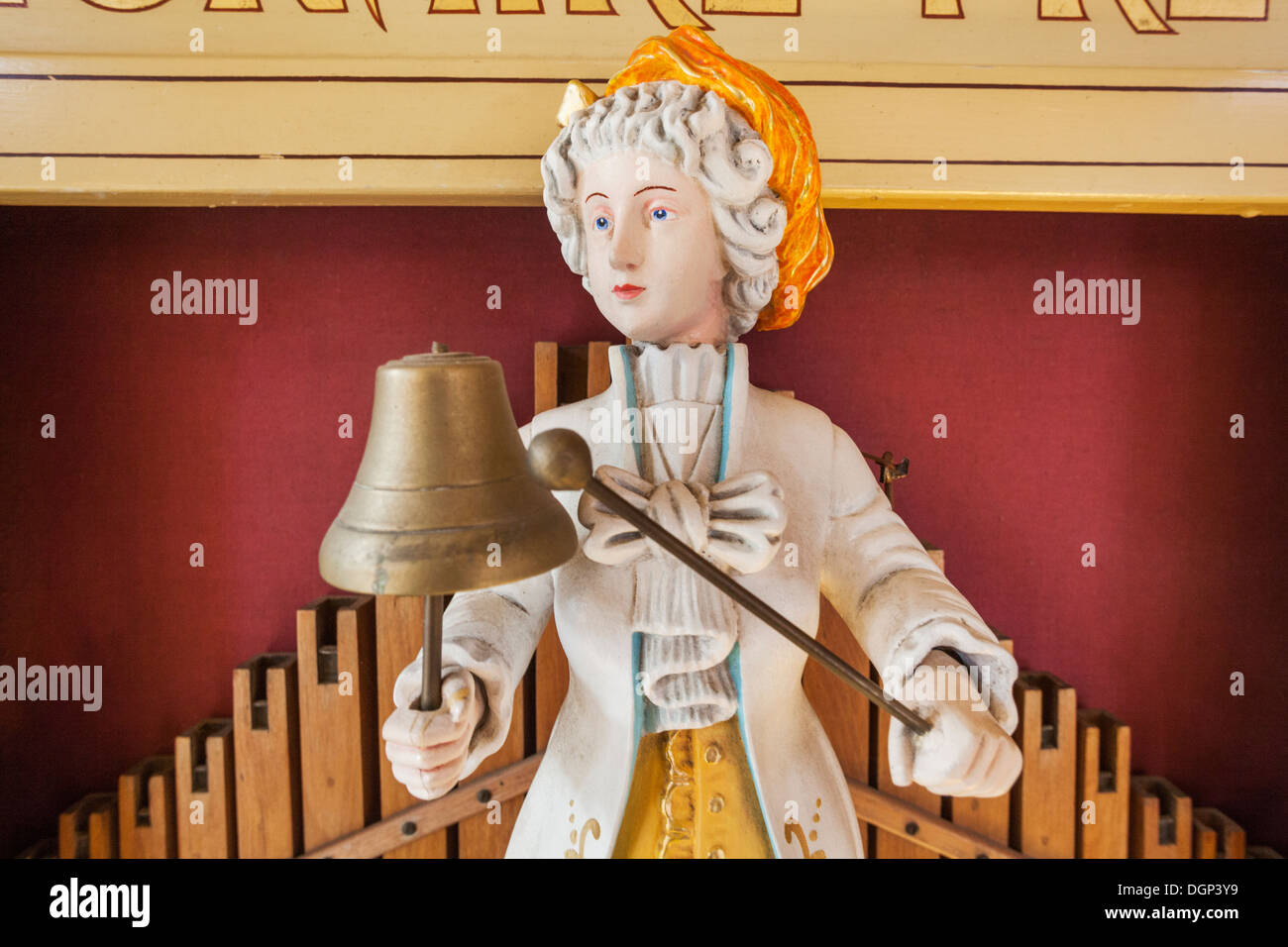 England, Devon, Dingles Fairground Heritage Centre, Figure Detail of ...