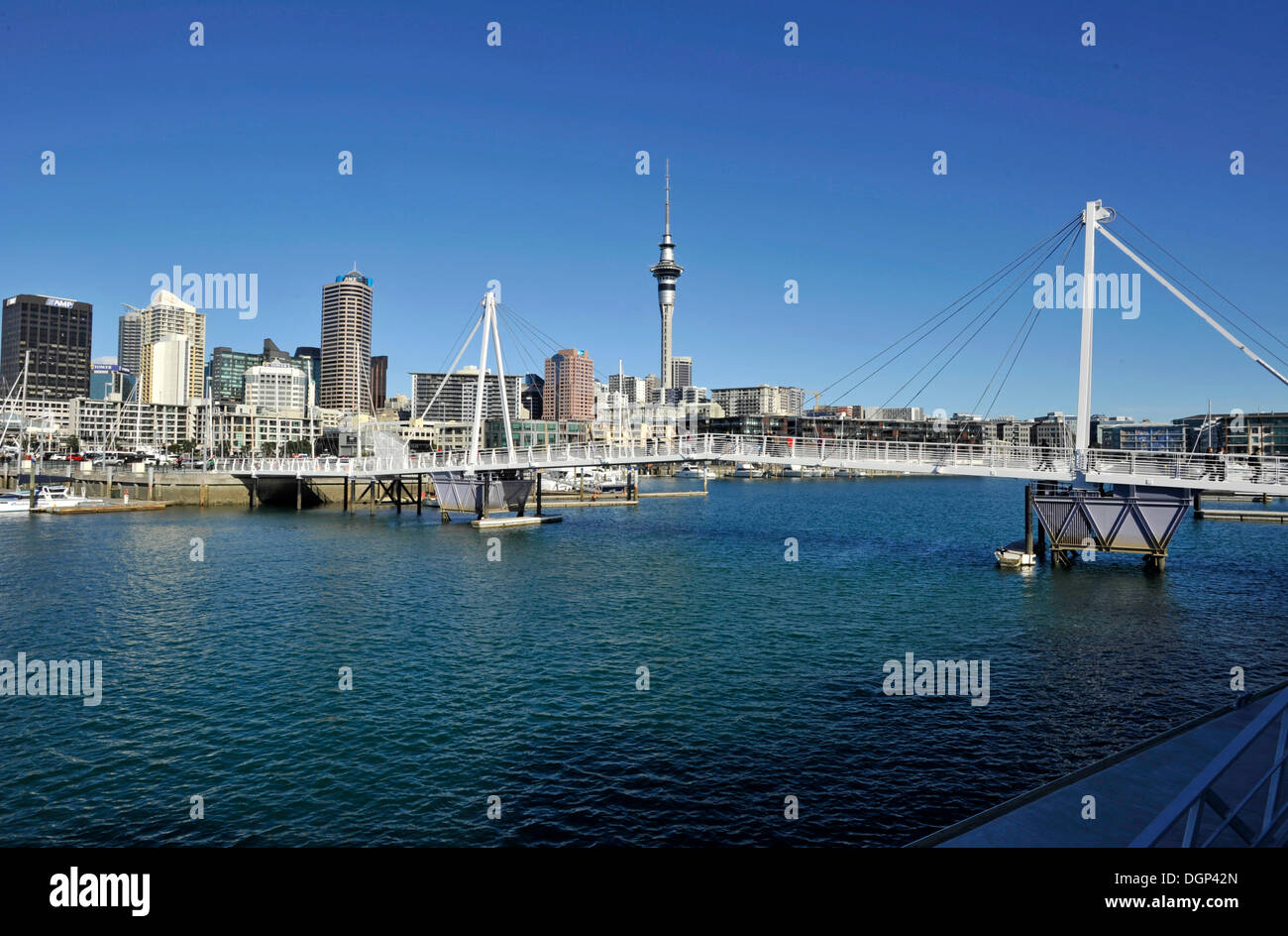 View of the new bascule bridge from the Viaduct Events Centre, behind ...