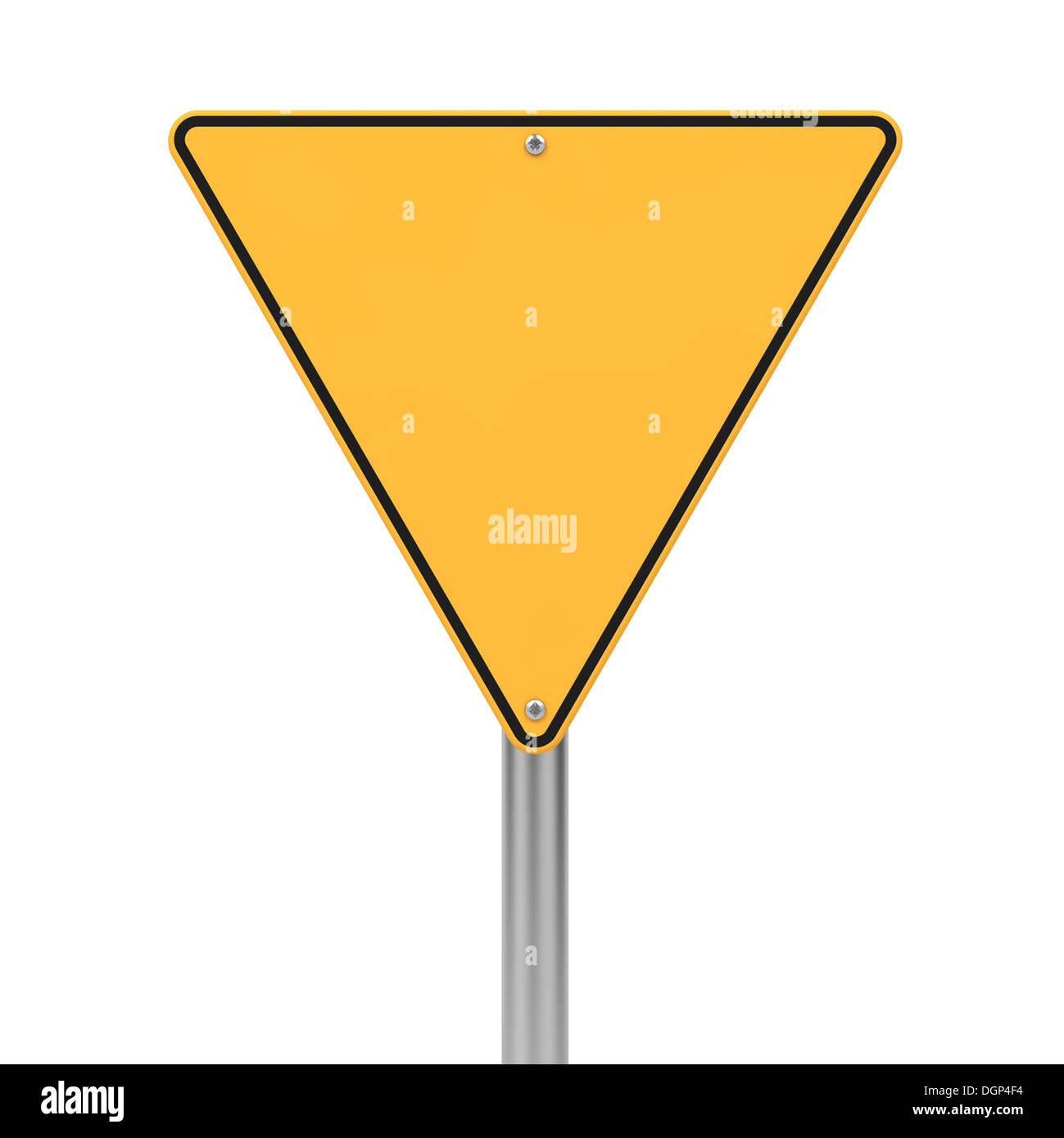 Yellow traffic hazard sign hi-res stock photography and images - Alamy