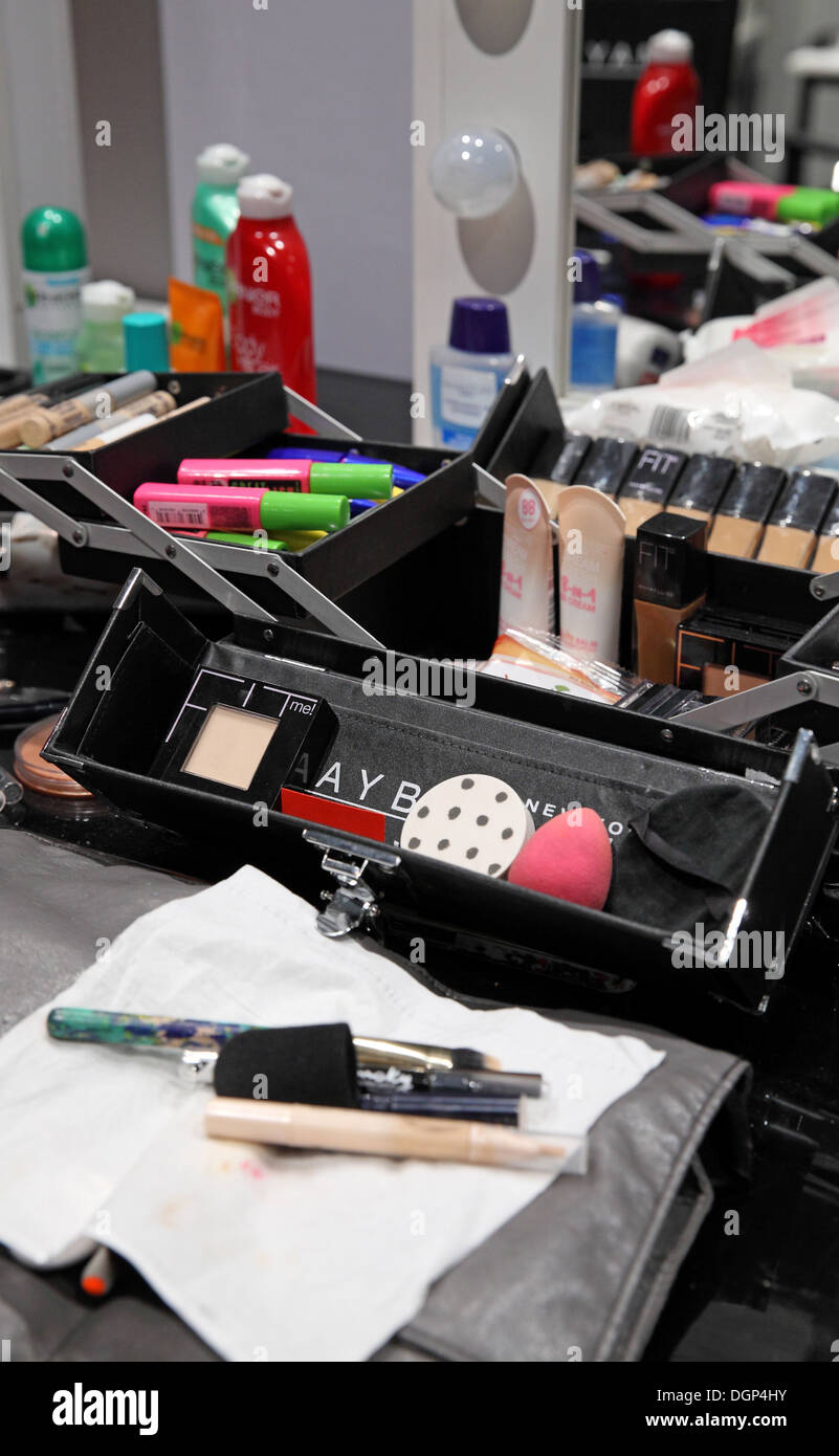 Berlin, Germany, makeup suitcase at Fashion Week Stock Photo - Alamy