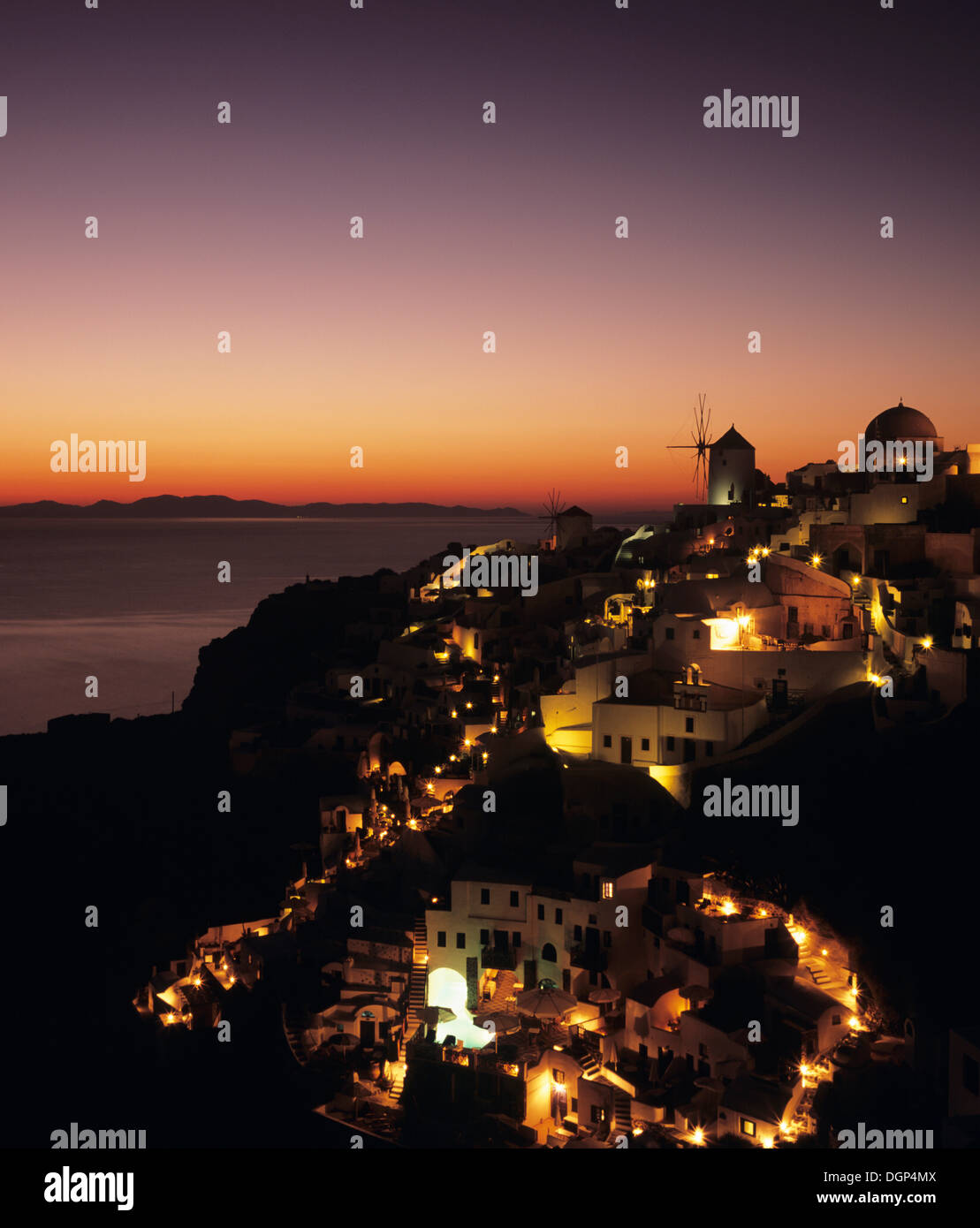 Cyclades islands villages sunset hi-res stock photography and images ...