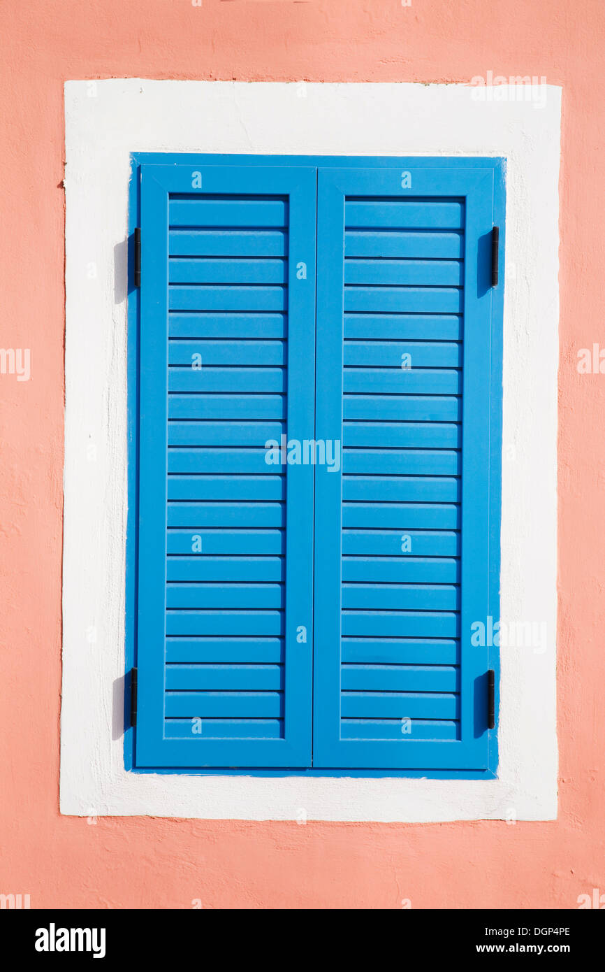 Blue shutters architecture hi-res stock photography and images - Alamy