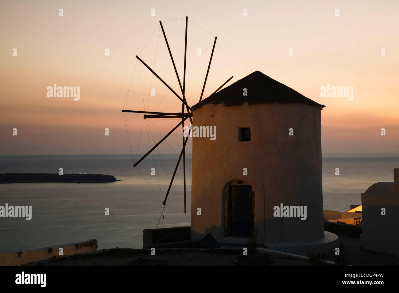 Santorini sunset wind hi-res stock photography and images - Alamy