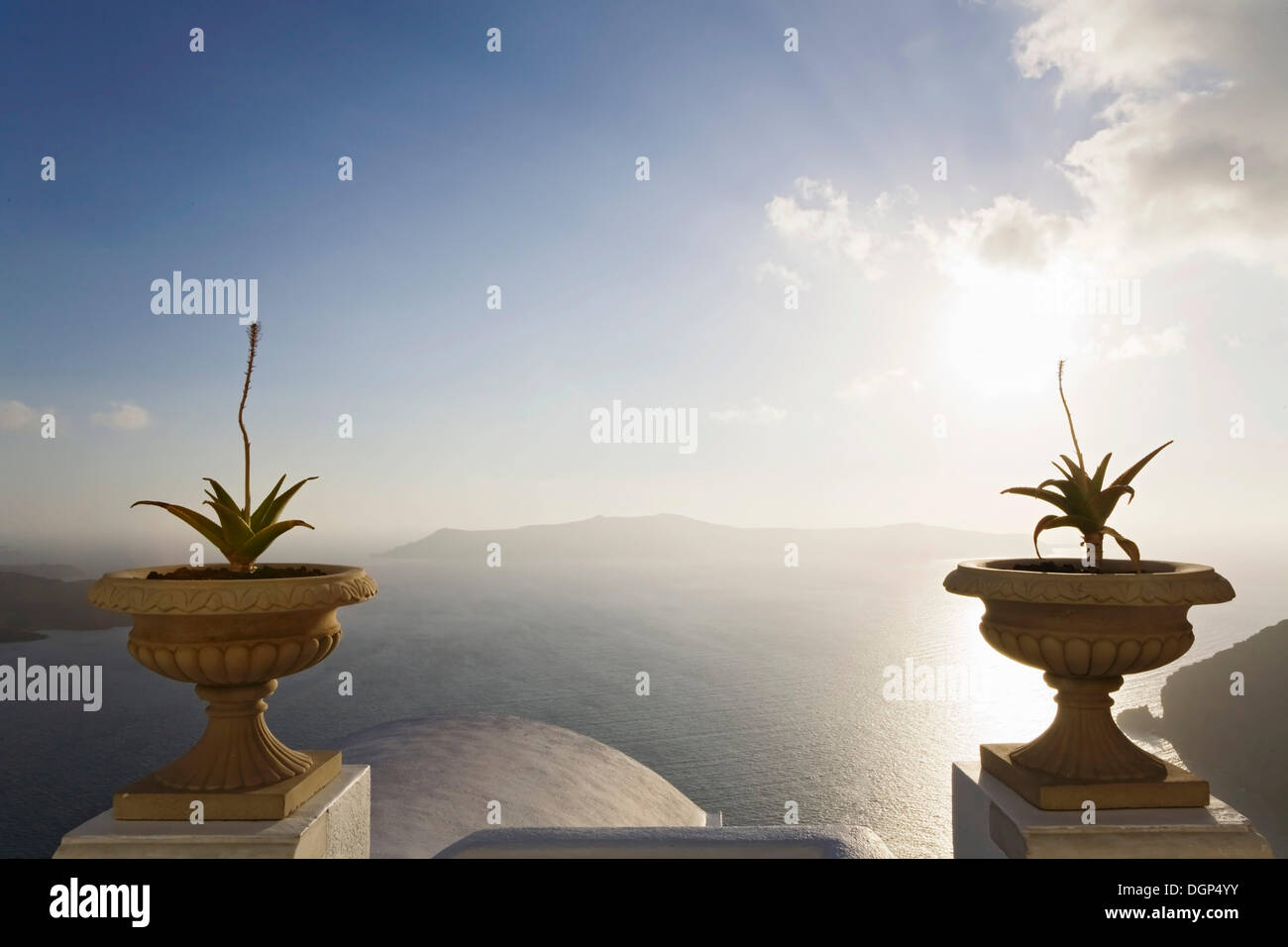 Santorini caldera view hi-res stock photography and images - Alamy