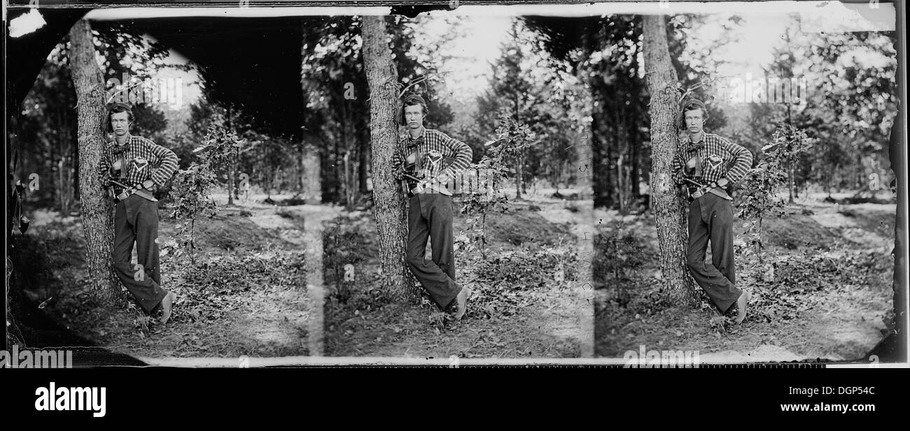 A group from the Michigan 4th Infantry is photographed, representing ...