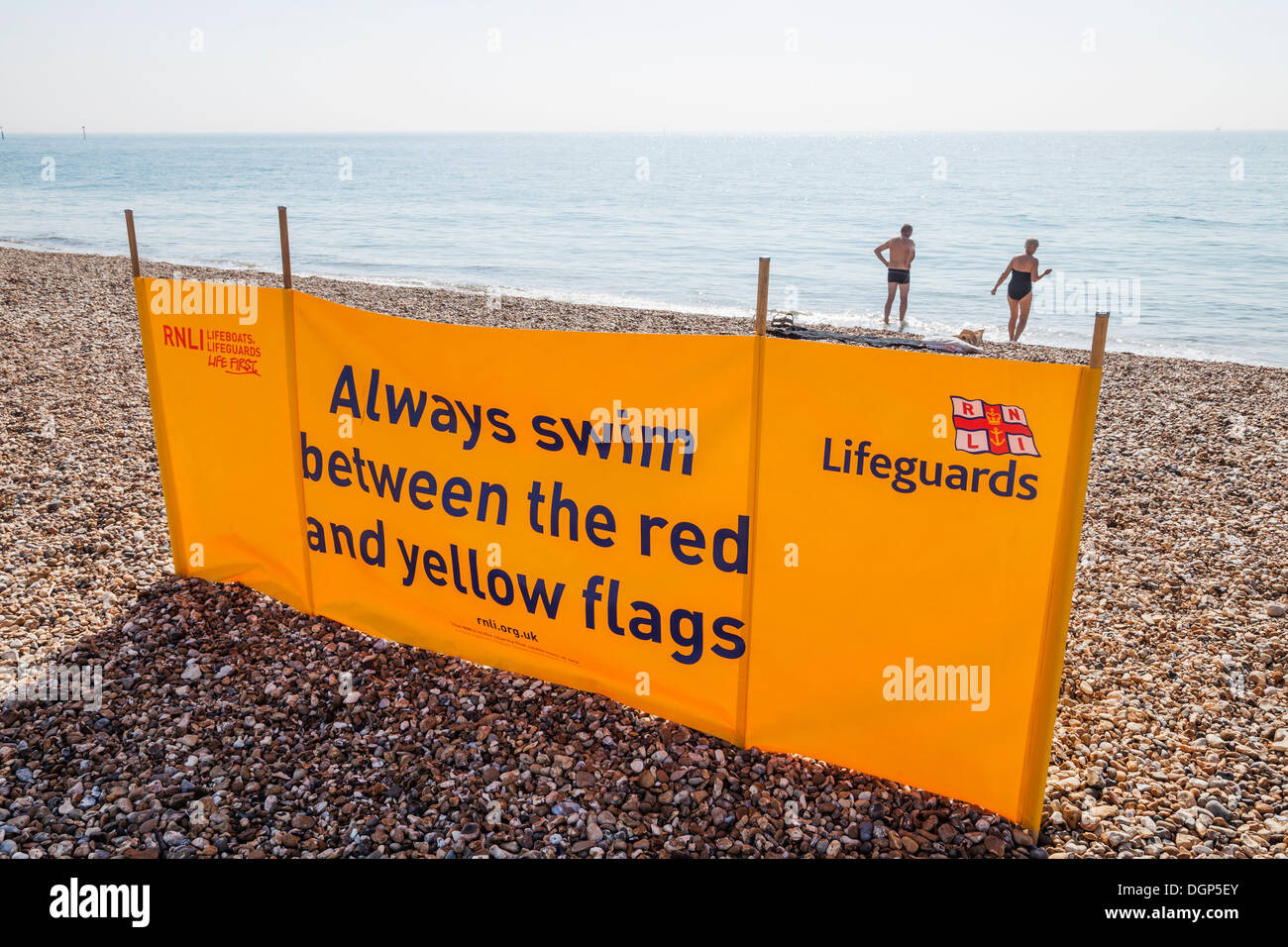 England, Hampshire, Portsmouth, Southsea, Southsea Beach, Lifeguard ...