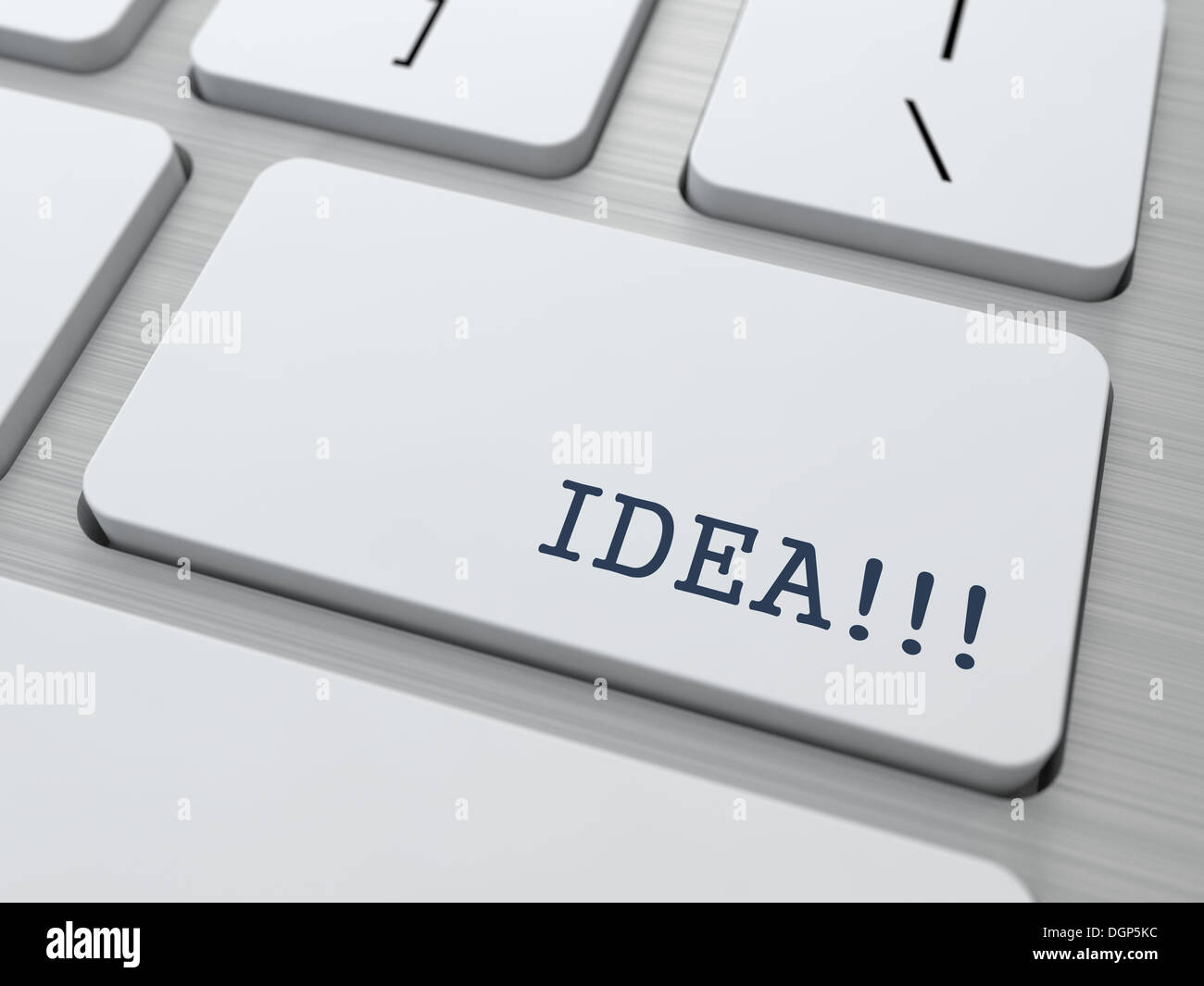 Idea - Button on Keyboard Stock Photo - Alamy