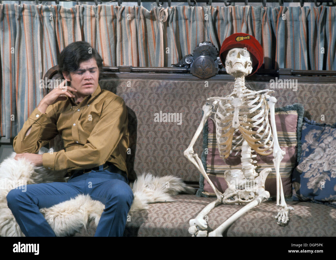 THE MONKEES pop group with Mickey Dolenz filming their TV series about ...