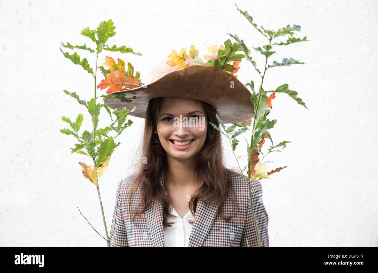 Berlin, Germany. 24th Oct, 2013. 2014 German Tree Queen Miriam Symalla ...