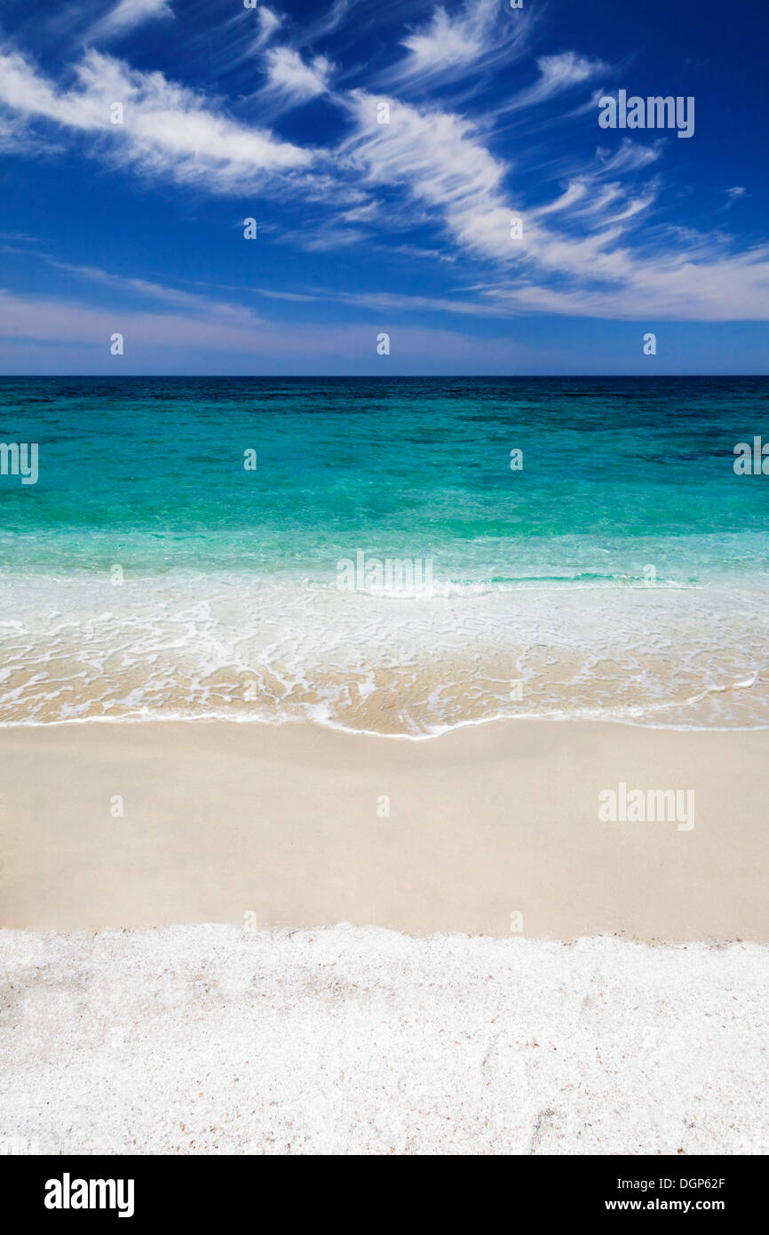 Grains of rice beach on Sinis Peninsula, Arborea Province, Sardinia ...