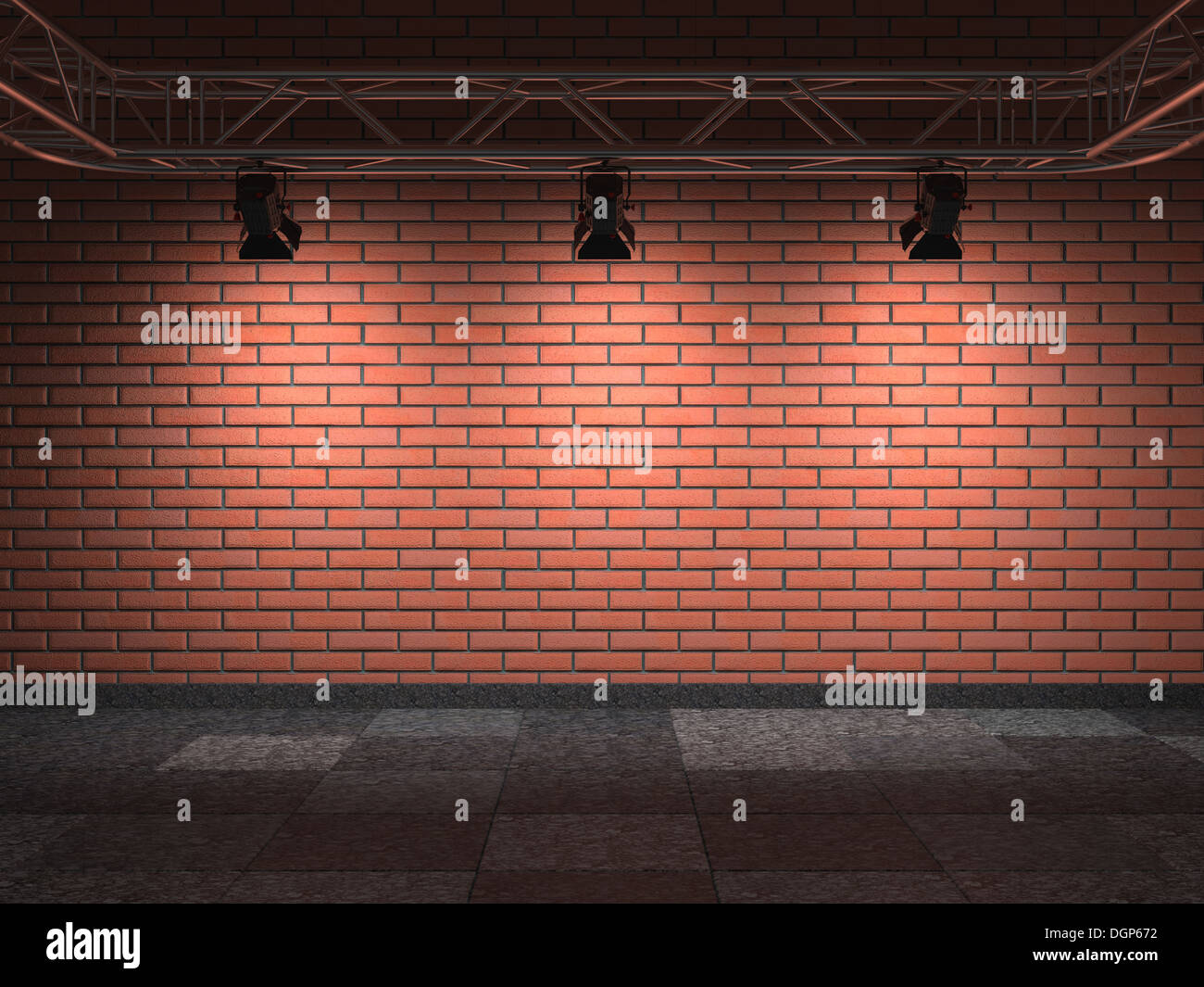 Empty room with white brick wall hi-res stock photography and images ...