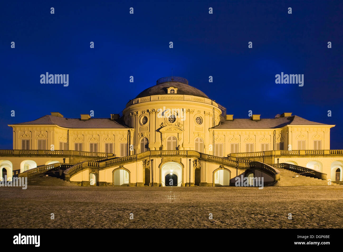 Schloss Solitude Castle, near Stuttgart, Baden-Wuerttemberg Stock Photo ...