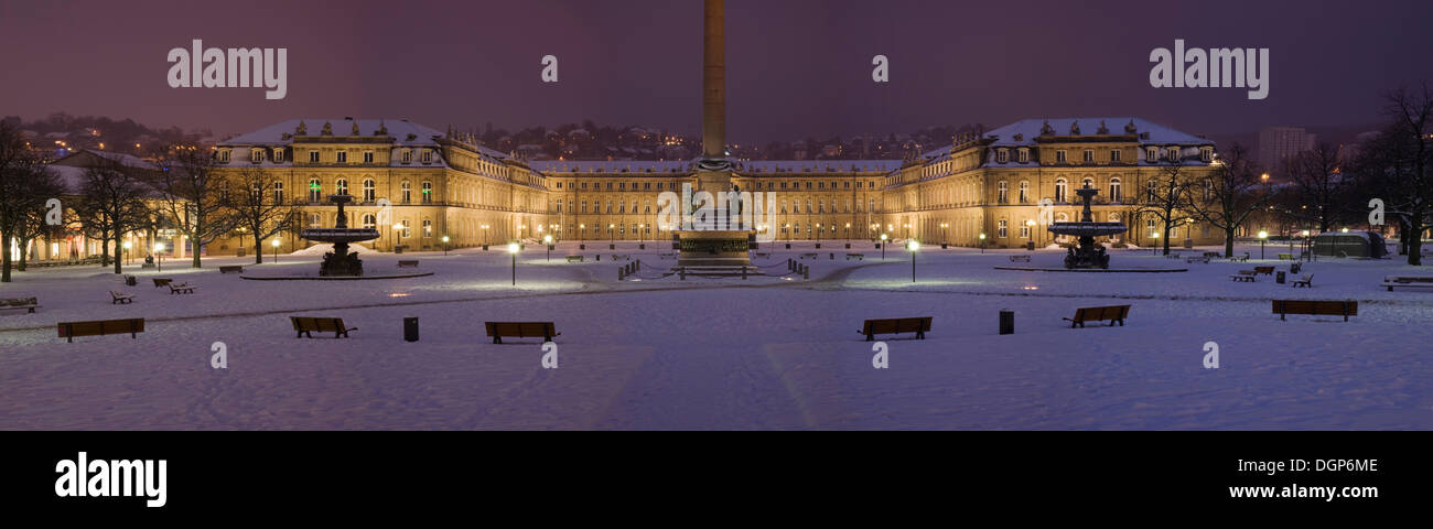 Stuttgart winter schlossplatz snow hi-res stock photography and images ...