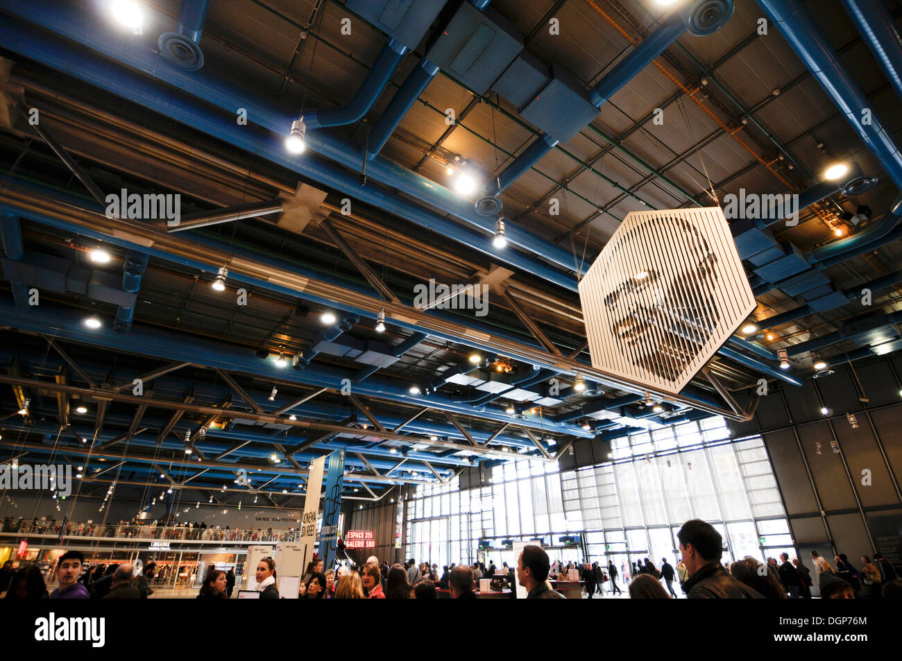 Interior of Centre Pompidou in Paris, France Stock Photo - Alamy