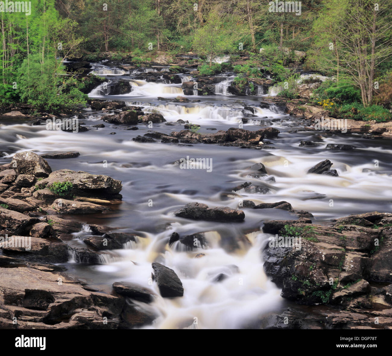 Falls of Dochart near Killin, Killin Stirling, Central, Scotland ...