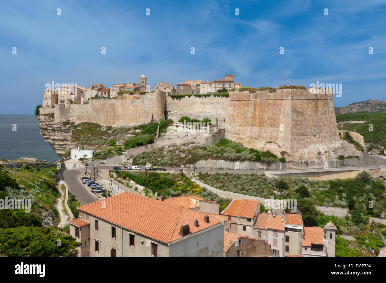 Bonifacio, Strait of Bonifacio, Corsica, France, Europe Stock Photo - Alamy