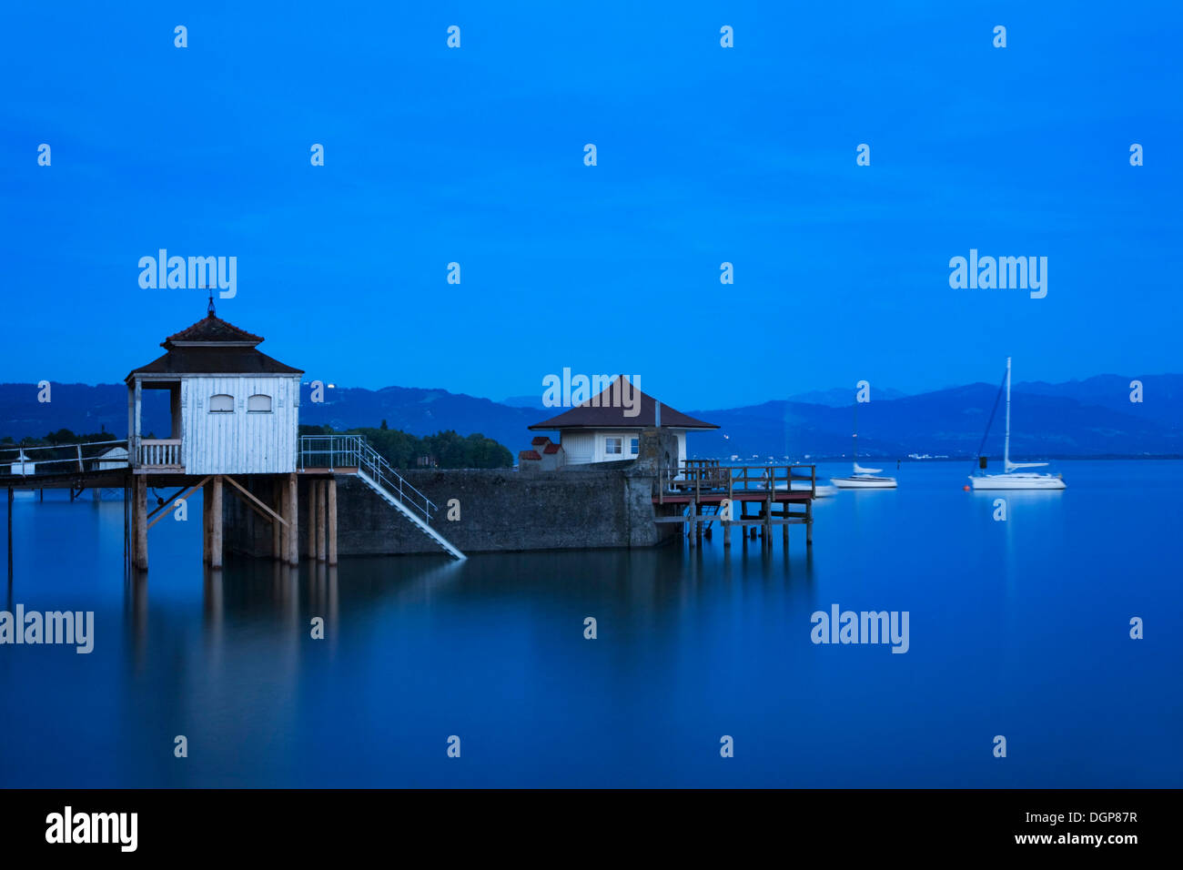 Bathing hut, Wasserburg, Lake Constance, Bavaria Stock Photo - Alamy