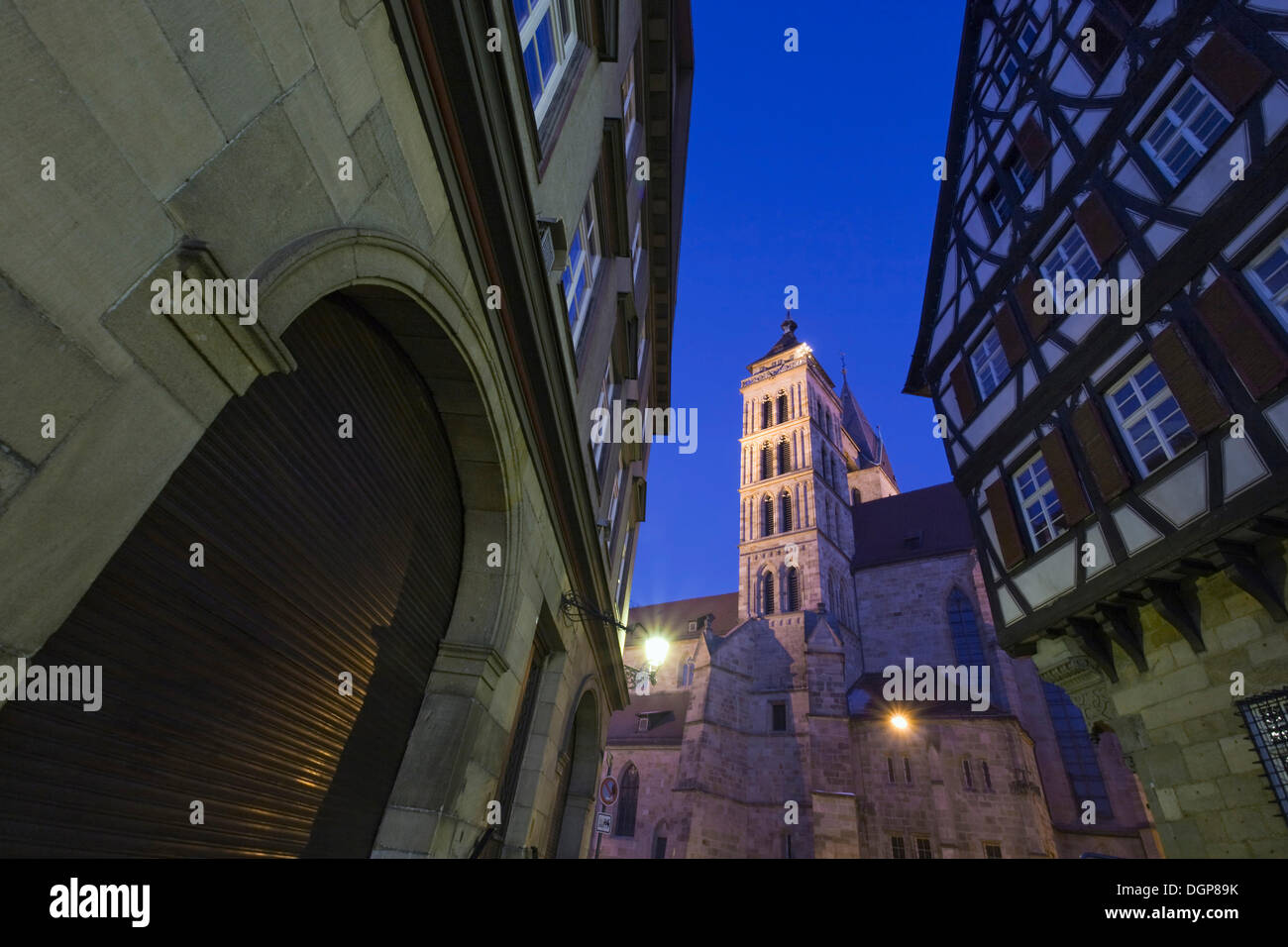 St. Dionys city church, Esslingen am Neckar, Baden-Wuerttemberg Stock ...