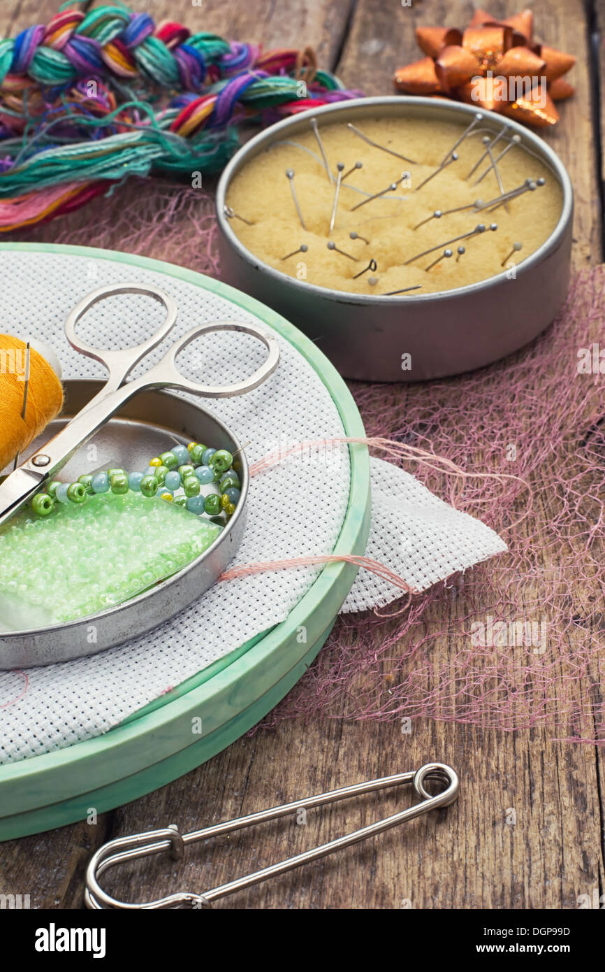 beadwork-national decorative and applied craft Stock Photo - Alamy