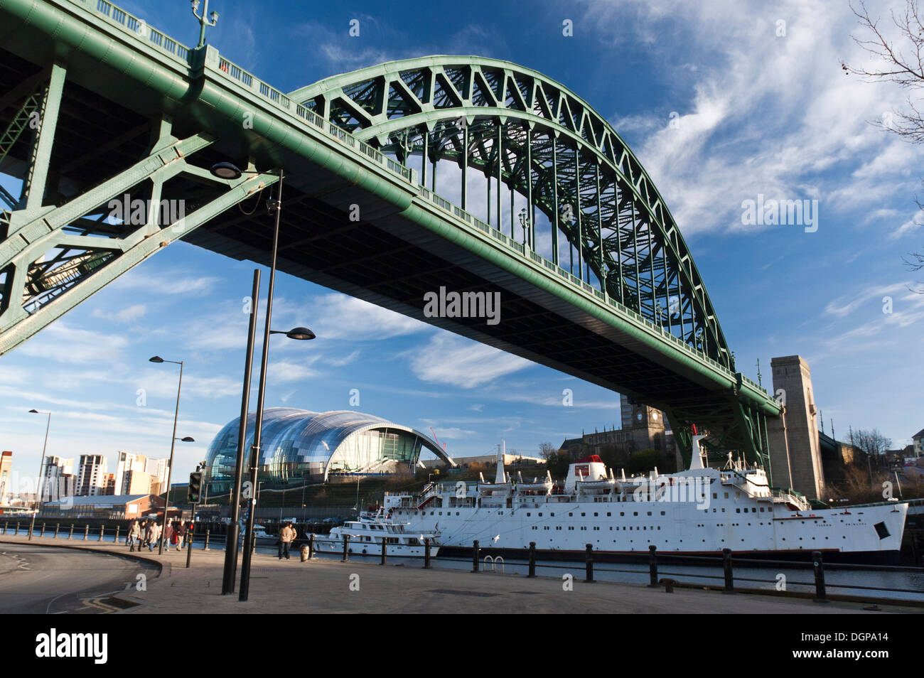 The Sage and Tuxedo Princess seen through the span of the Newcastle ...