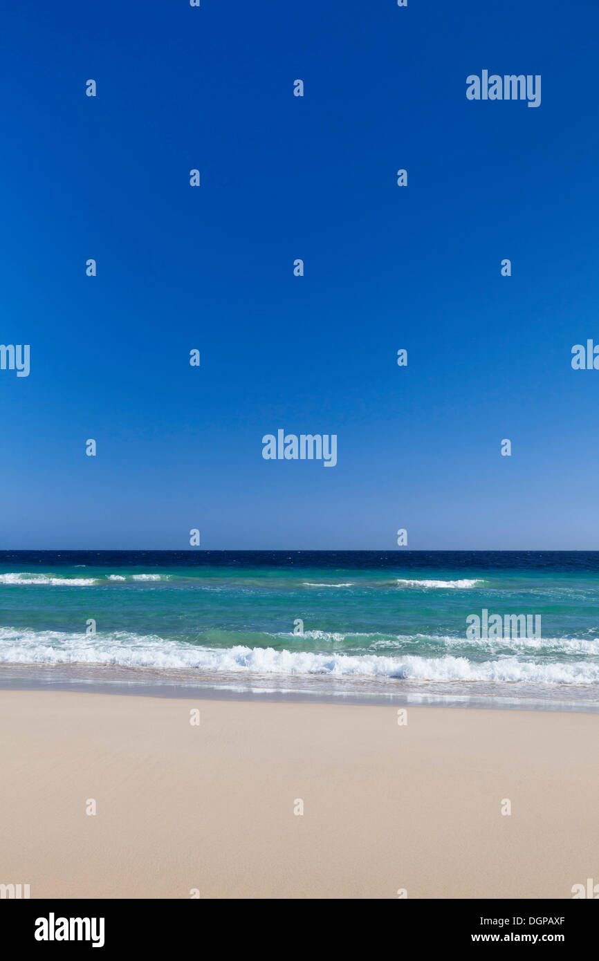 Beach and sea, Risco del Paso, Fuerteventura, Canary Islands, Spain ...