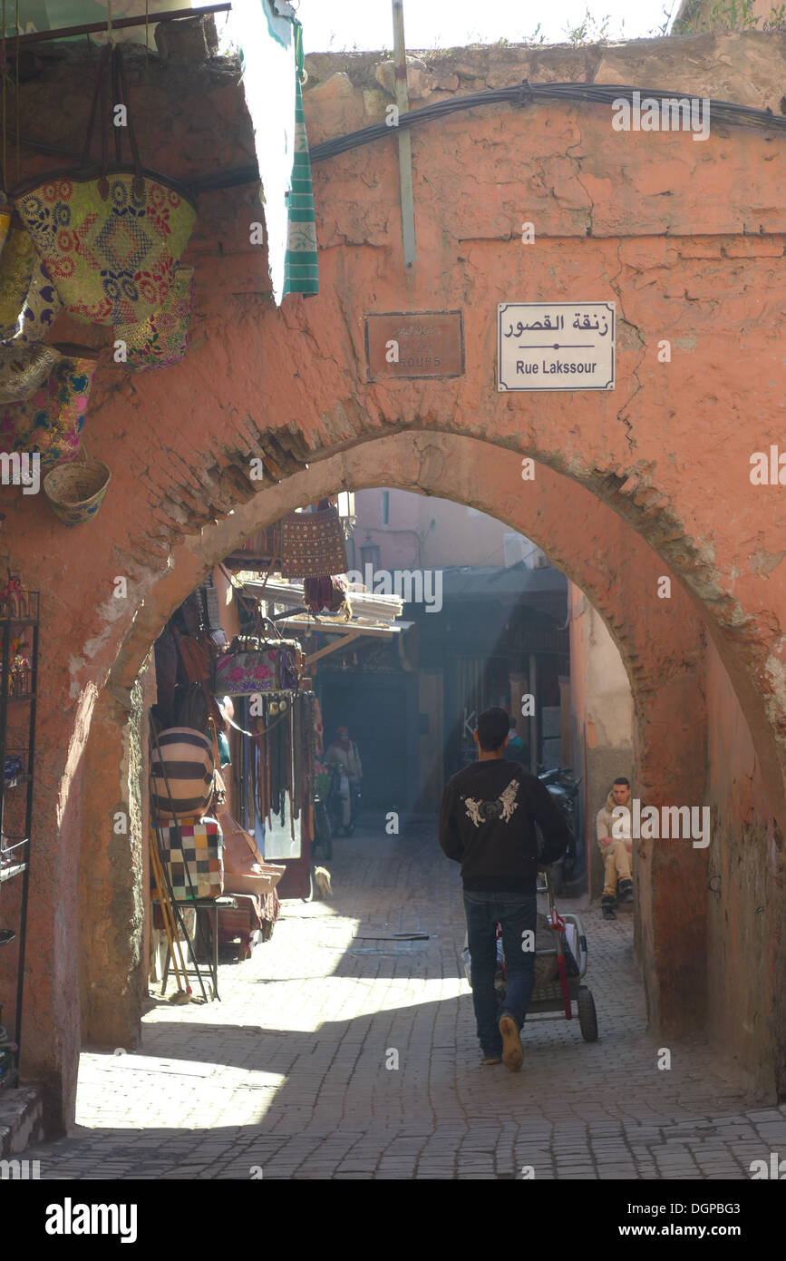 Morocco - Marrakesh Street scene Stock Photo - Alamy
