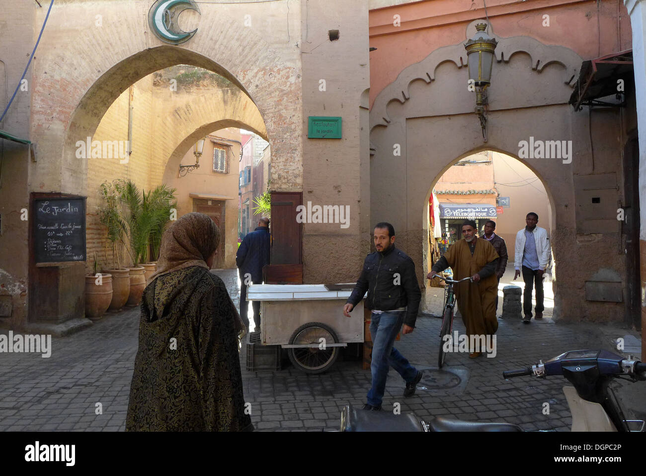 Morocco - Marrakesh Street scene Stock Photo - Alamy