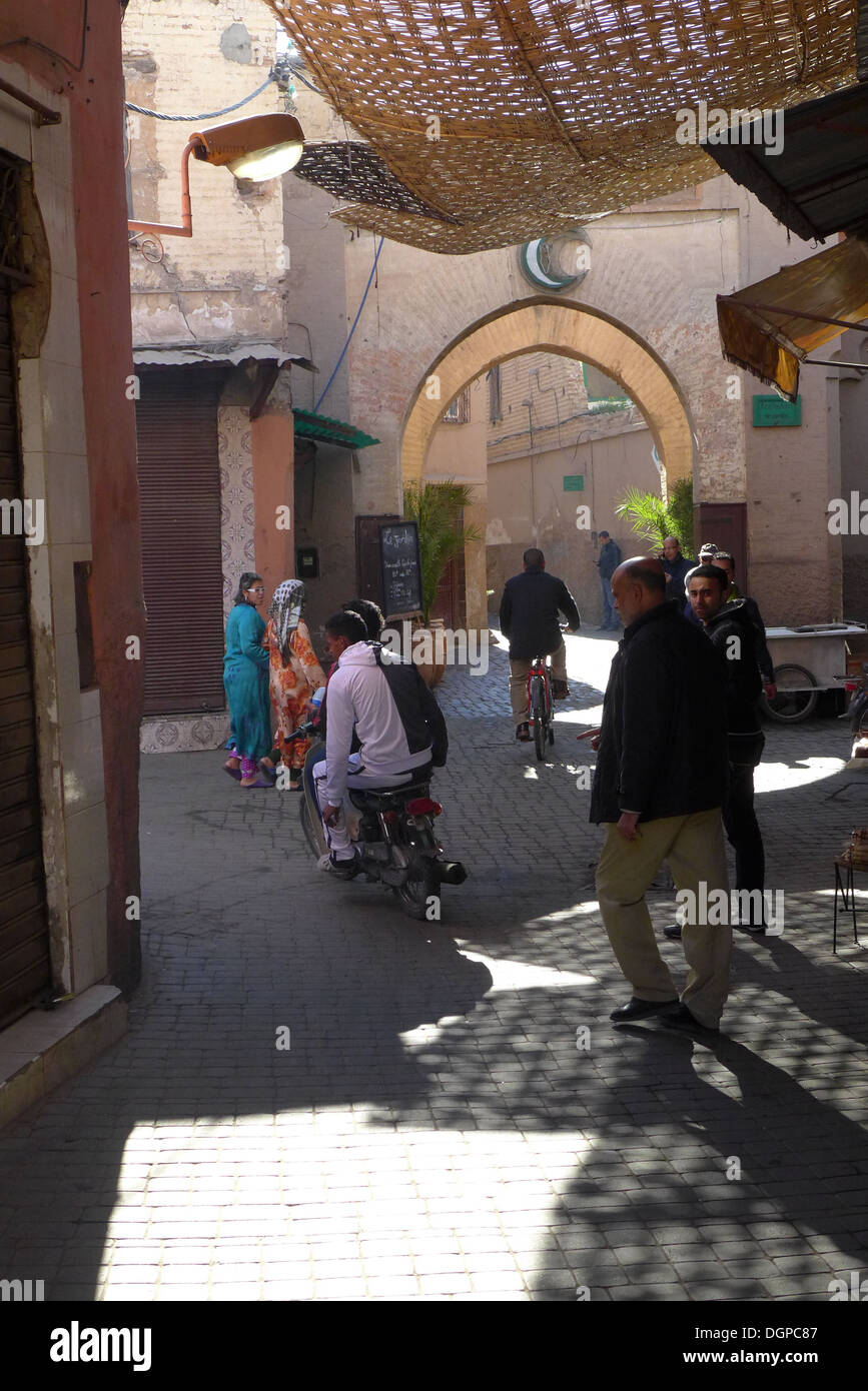 Morocco - Marrakesh Street scene Stock Photo - Alamy